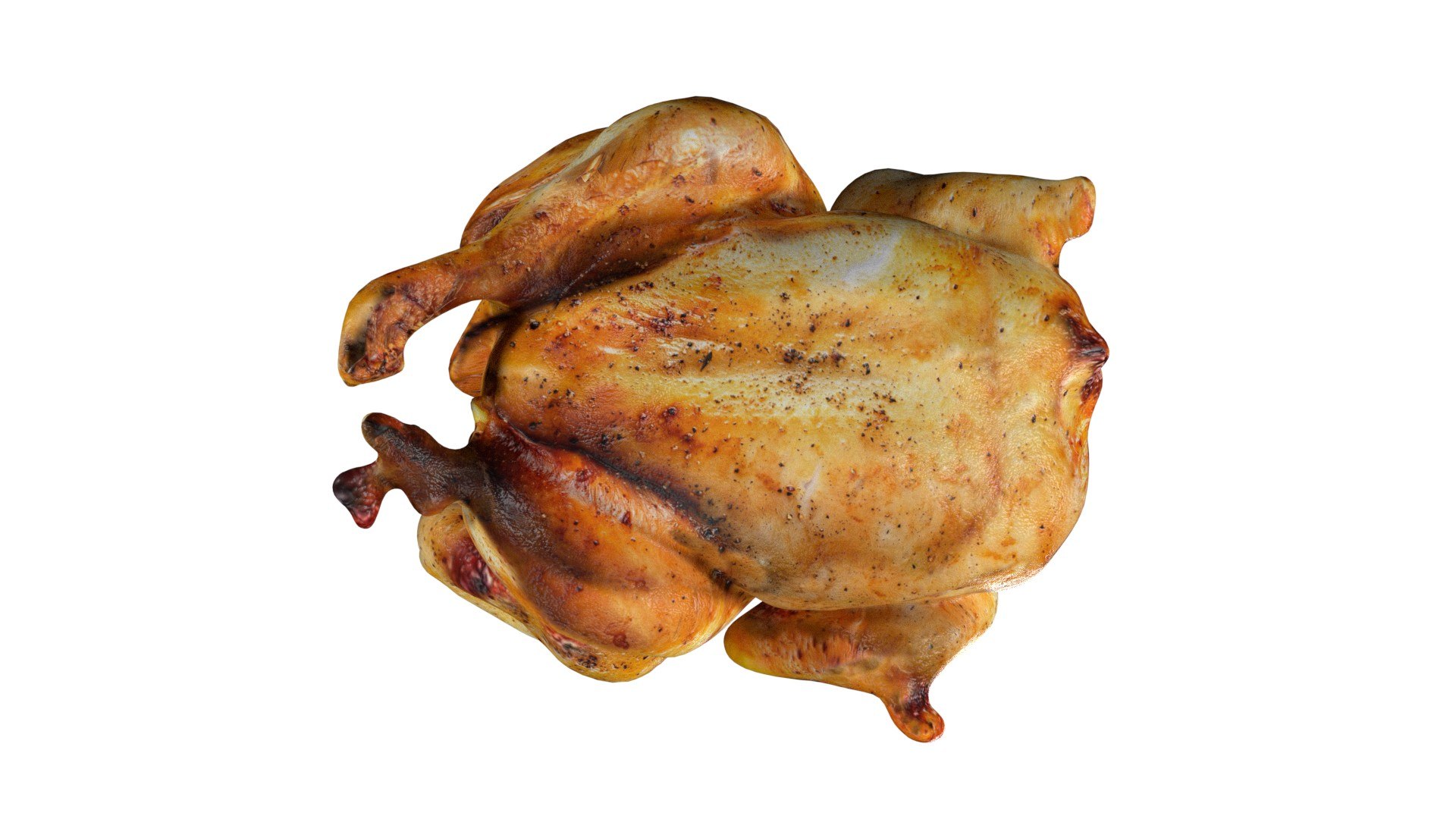3D Chicken Roasted Whole Model - TurboSquid 2370500