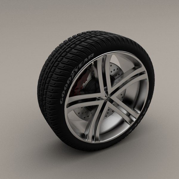 simple wheel 3d ma