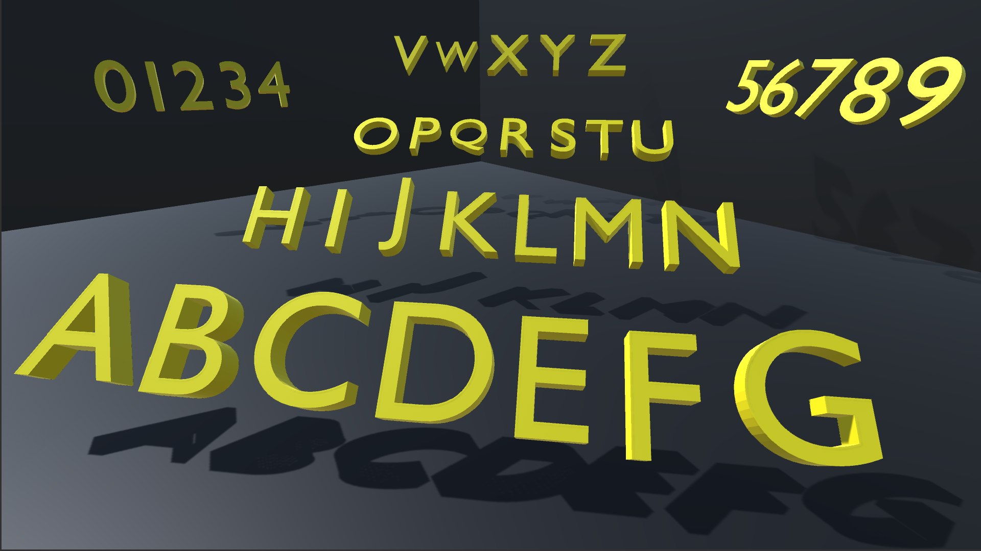 Alphabet And Numbers Model - TurboSquid 1829520