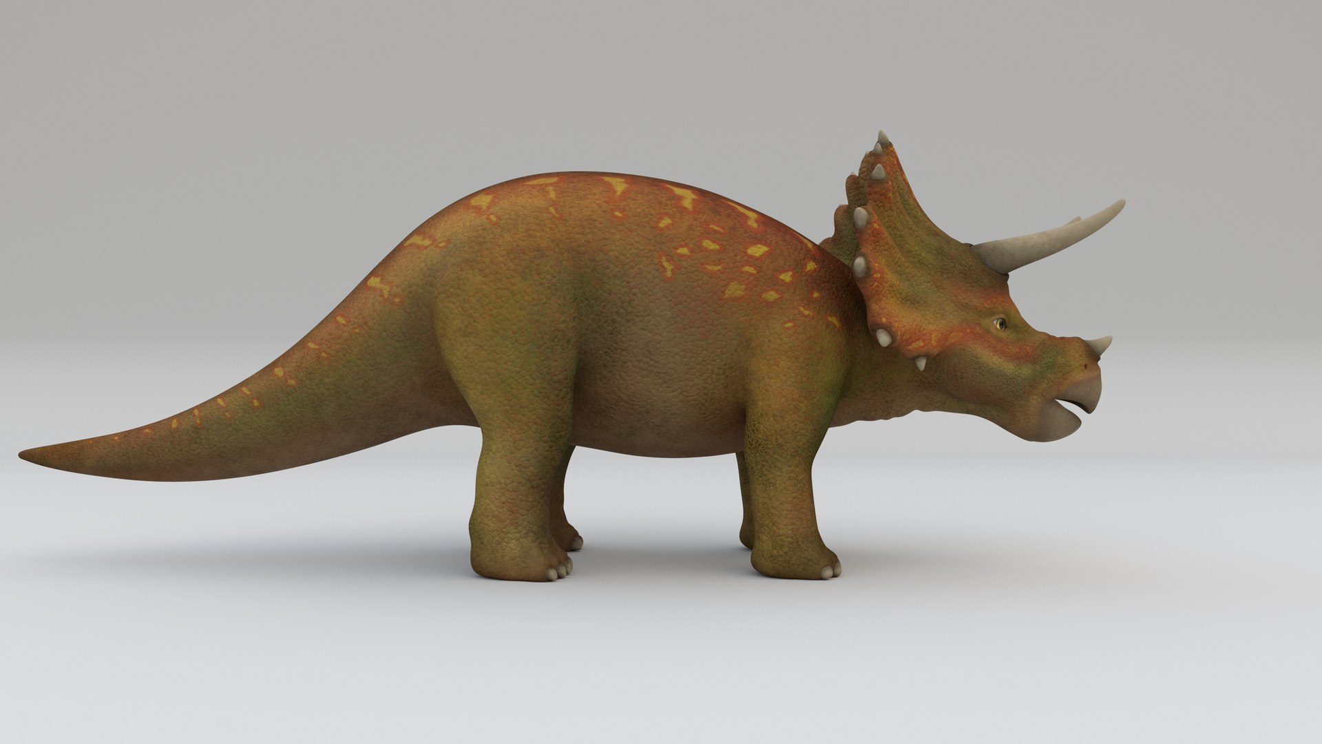 Triceratops ANIMATED 3D Model - TurboSquid 1963477
