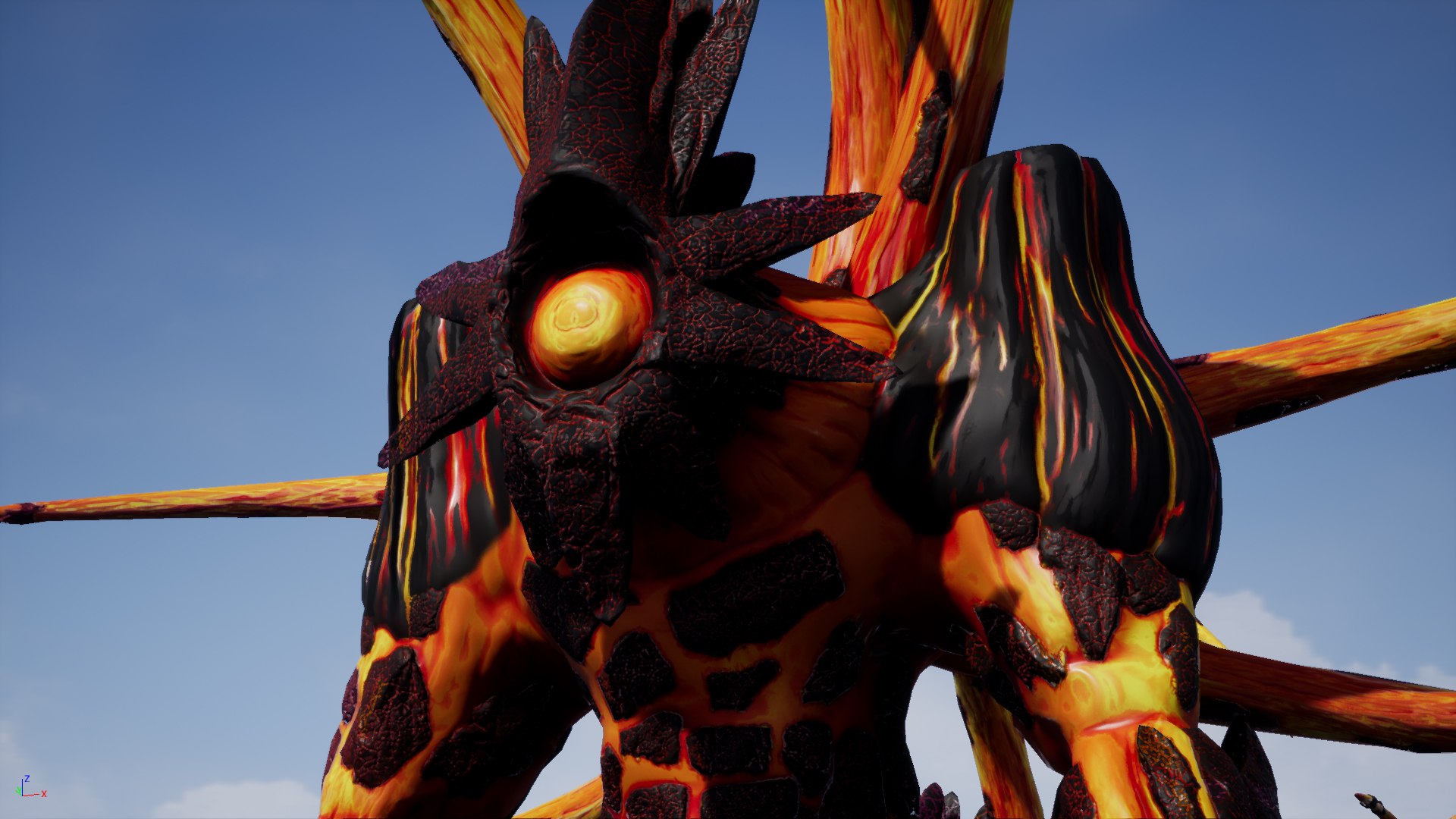 3D Model Low-poly Model Of The Character Lava Creature - TurboSquid 1971999