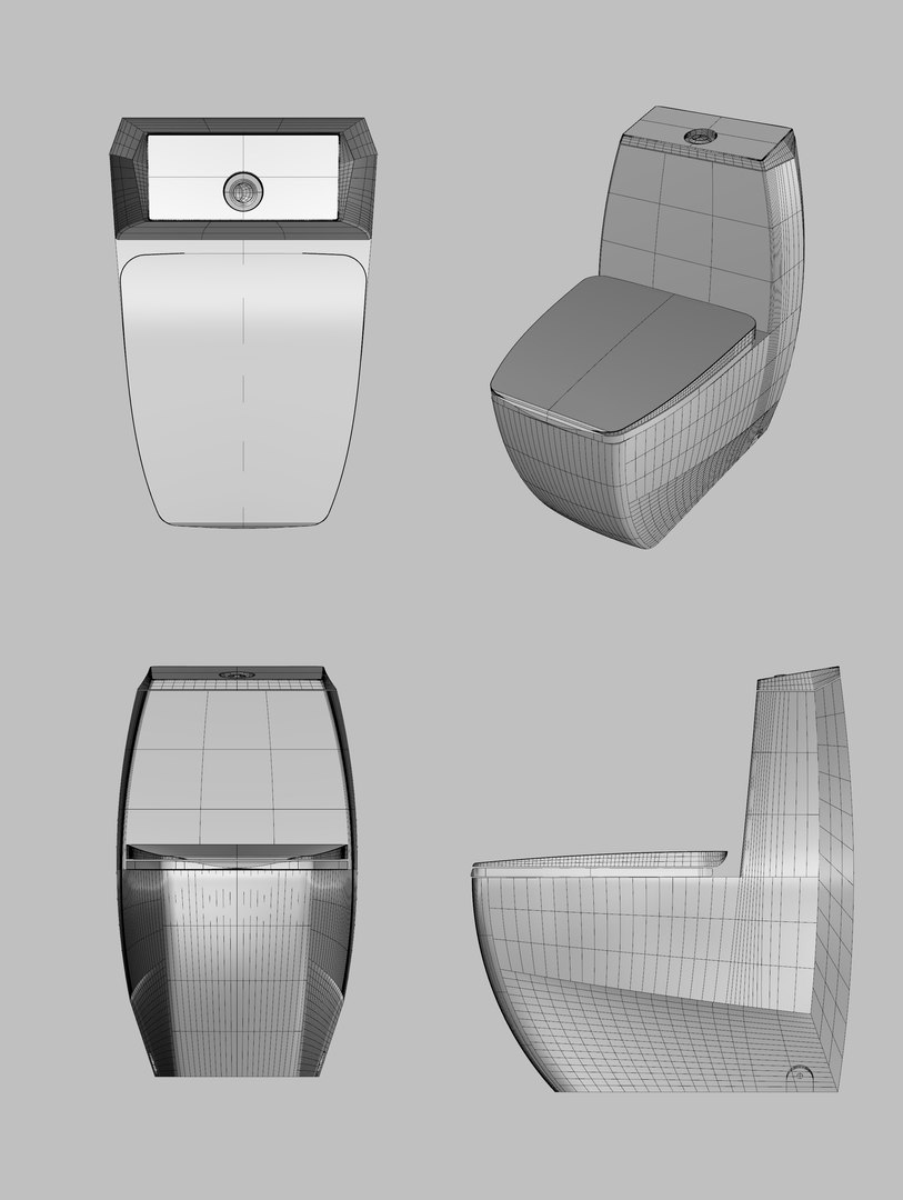 3D Toilet Wc Model - TurboSquid 1462427