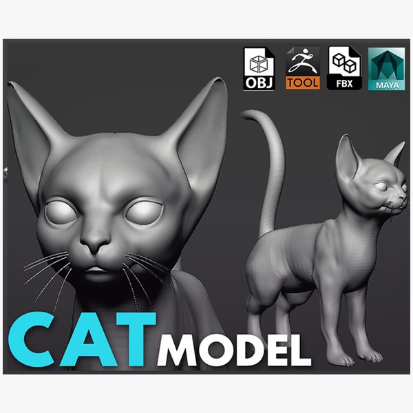 Cat Character Maya Models for Download | TurboSquid