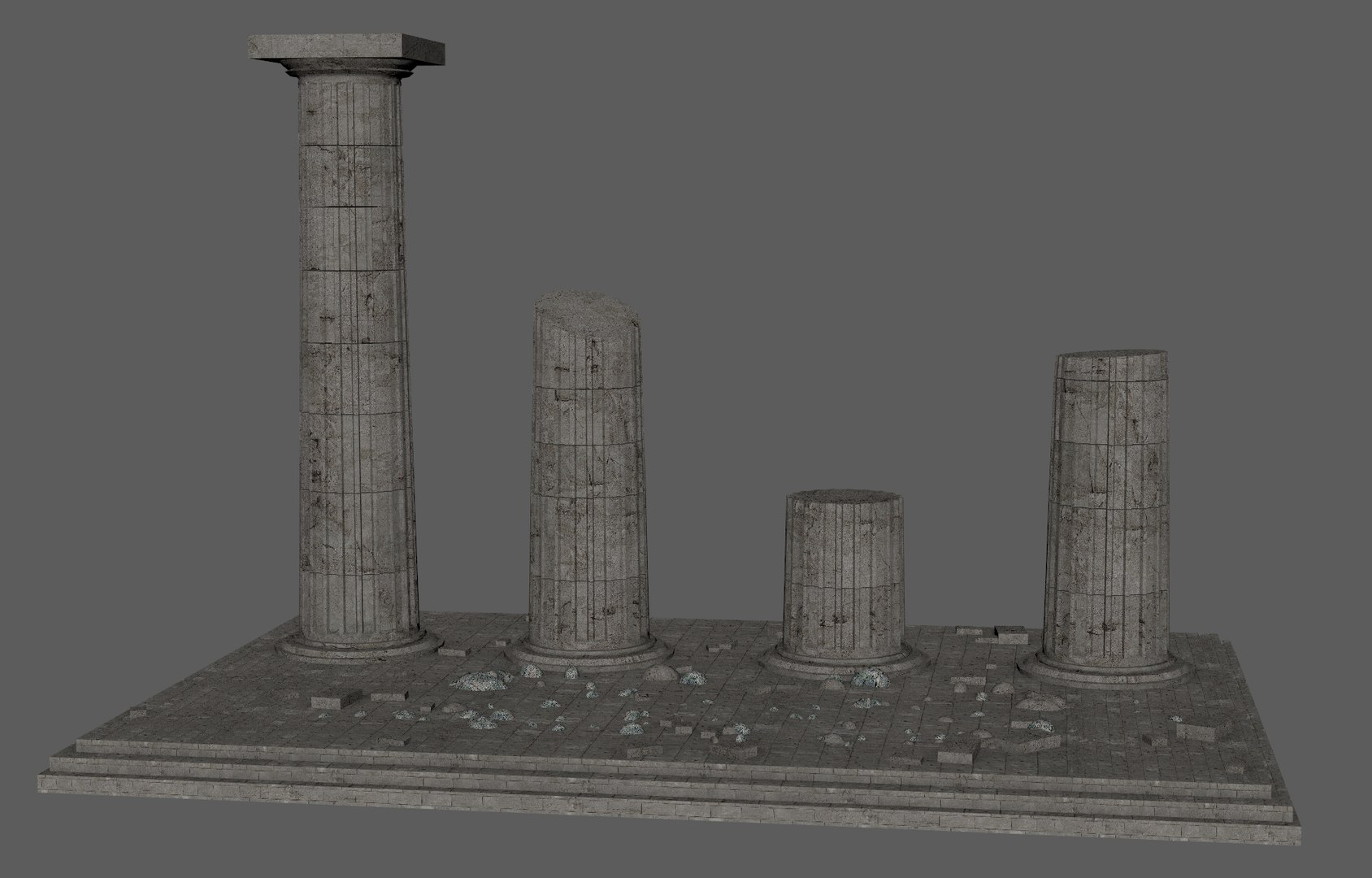 3D greek column - TurboSquid 1310546