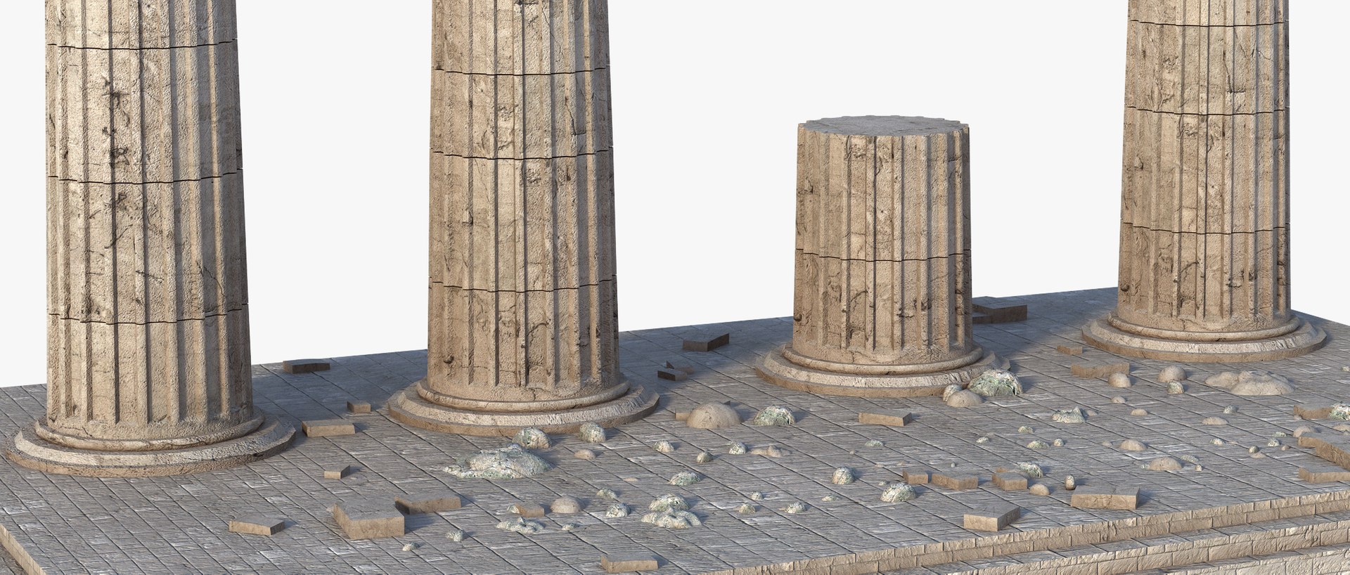 3D greek column - TurboSquid 1310546