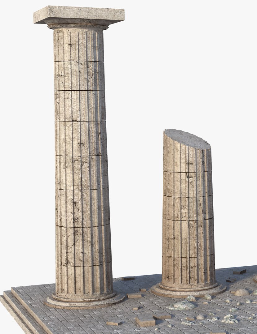 3D greek column - TurboSquid 1310546