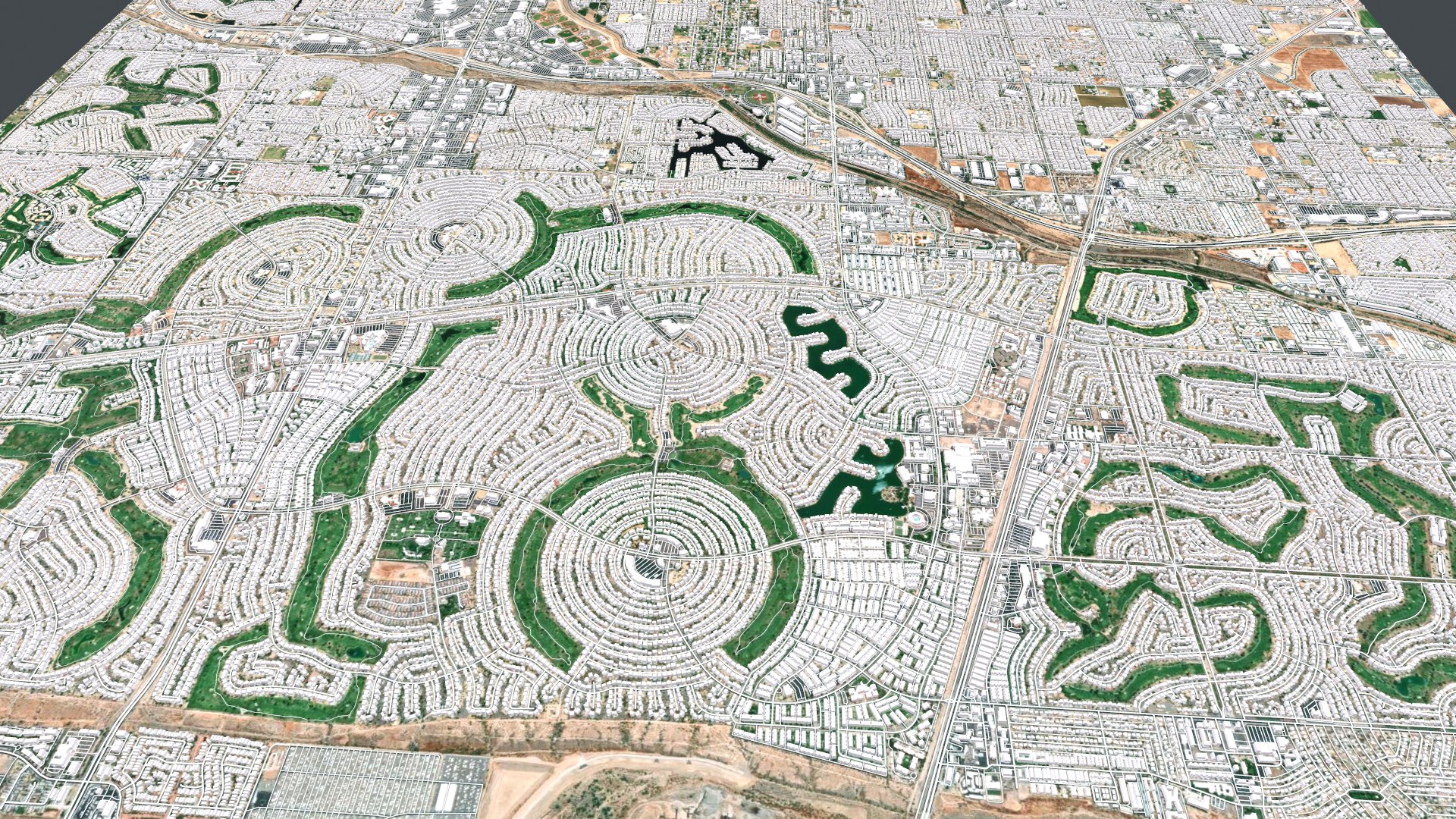 Cityscape Sun City Arizona USA model - TurboSquid 1815946