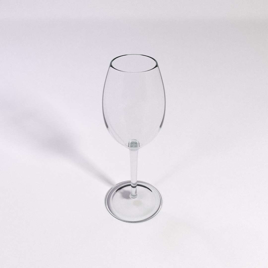White Wine Glass Sauternes 3d Model