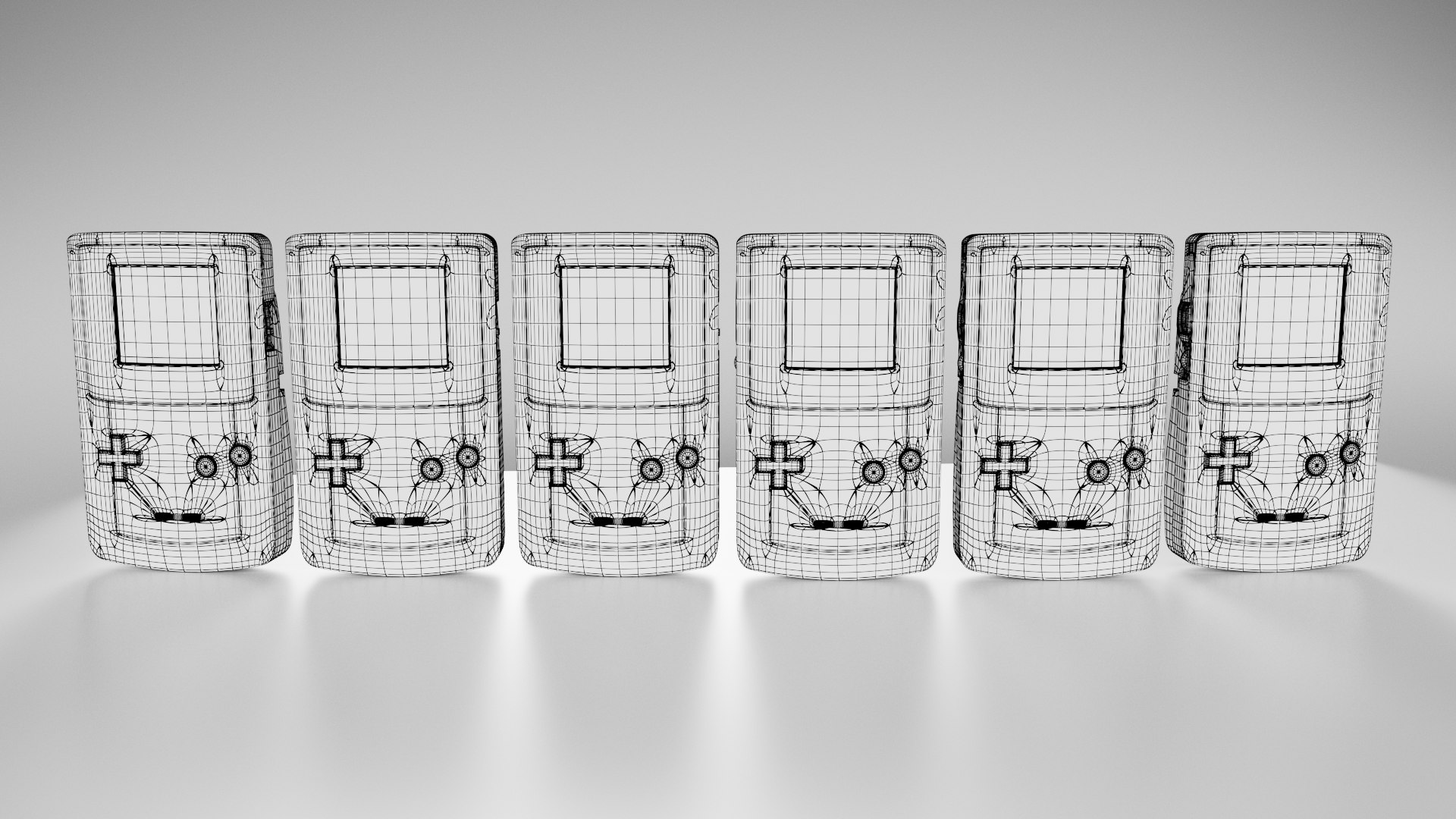 3D Nintendo Gameboy Color 6 Colors - TurboSquid 2086764