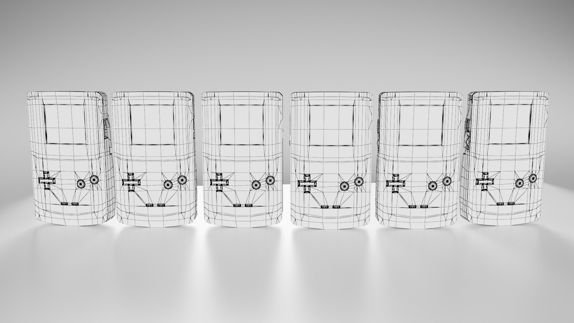 3D Nintendo Gameboy Color 6 Colors - TurboSquid 2086764