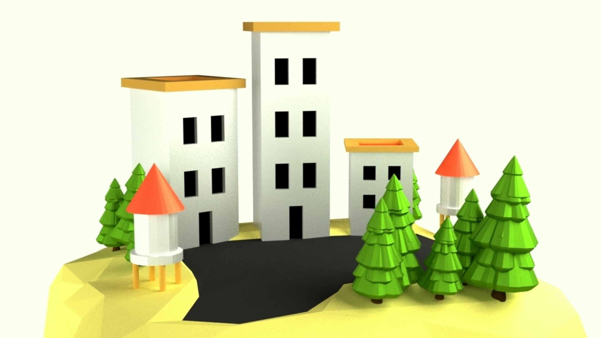 Free Simple Assets Cartoon 3D Model - TurboSquid 1252412