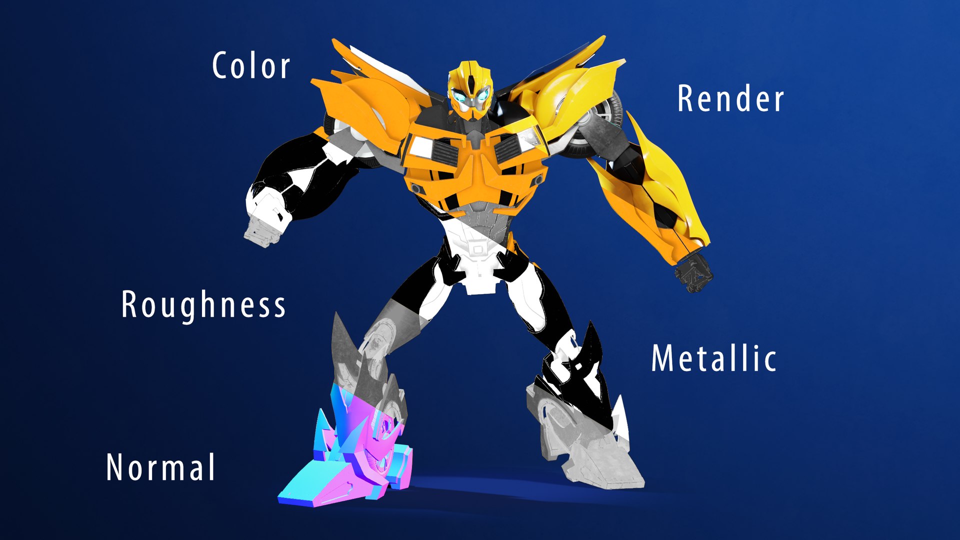 3D Bumblebee Transformers Prime RIG Model - TurboSquid 2269948