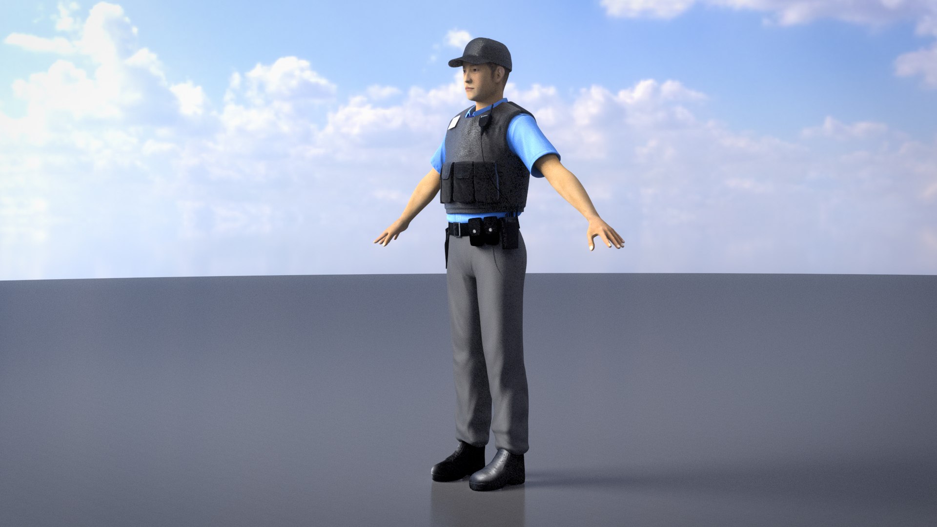 3D Security Guard - TurboSquid 2253505