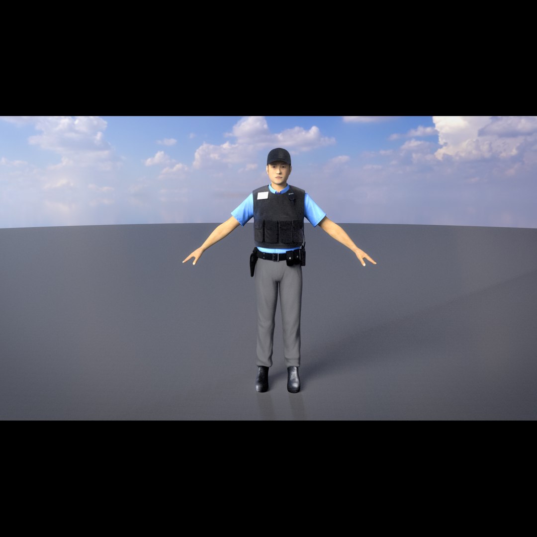 3D Security Guard - TurboSquid 2253505