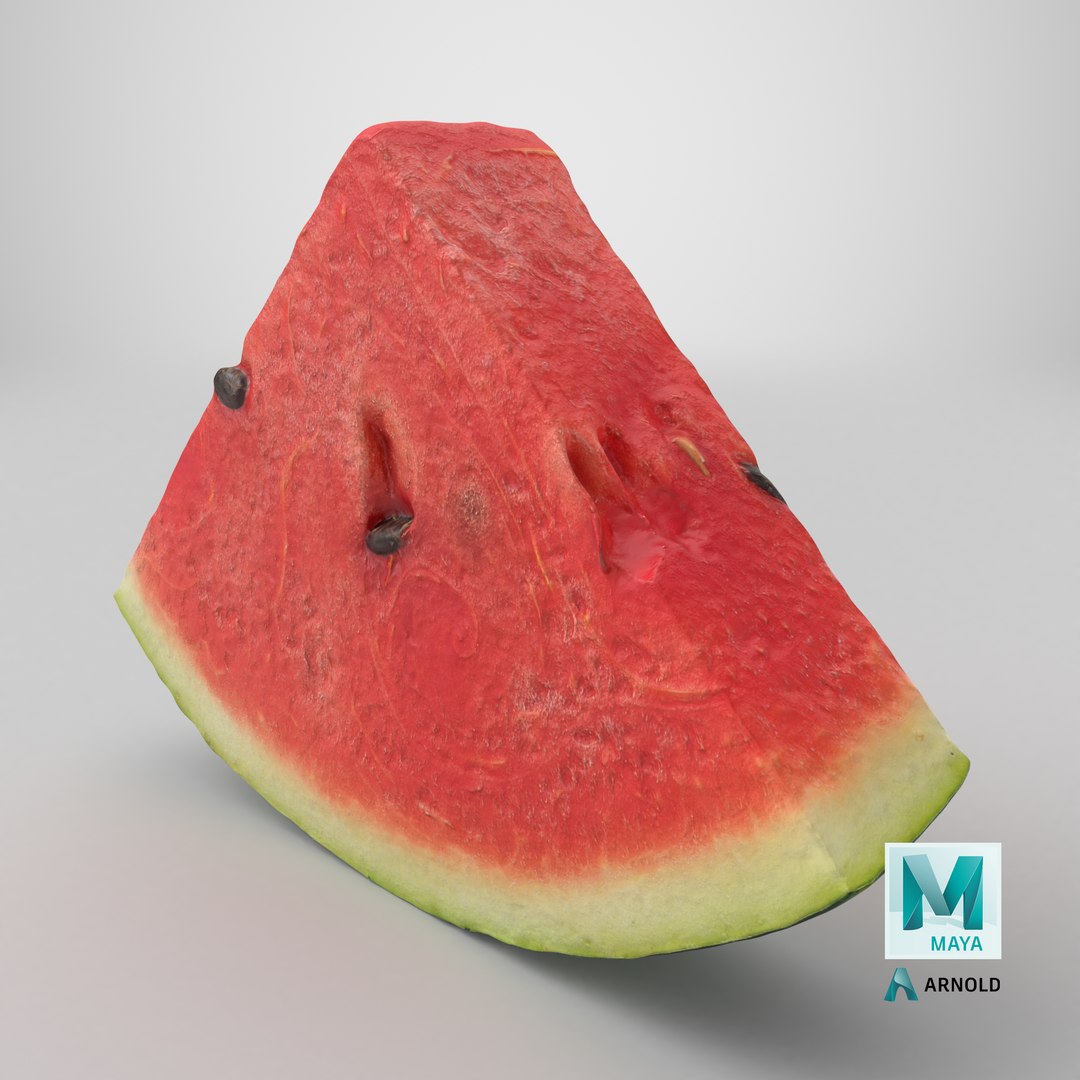 3D Watermelon Slice 03 - TurboSquid 2395404