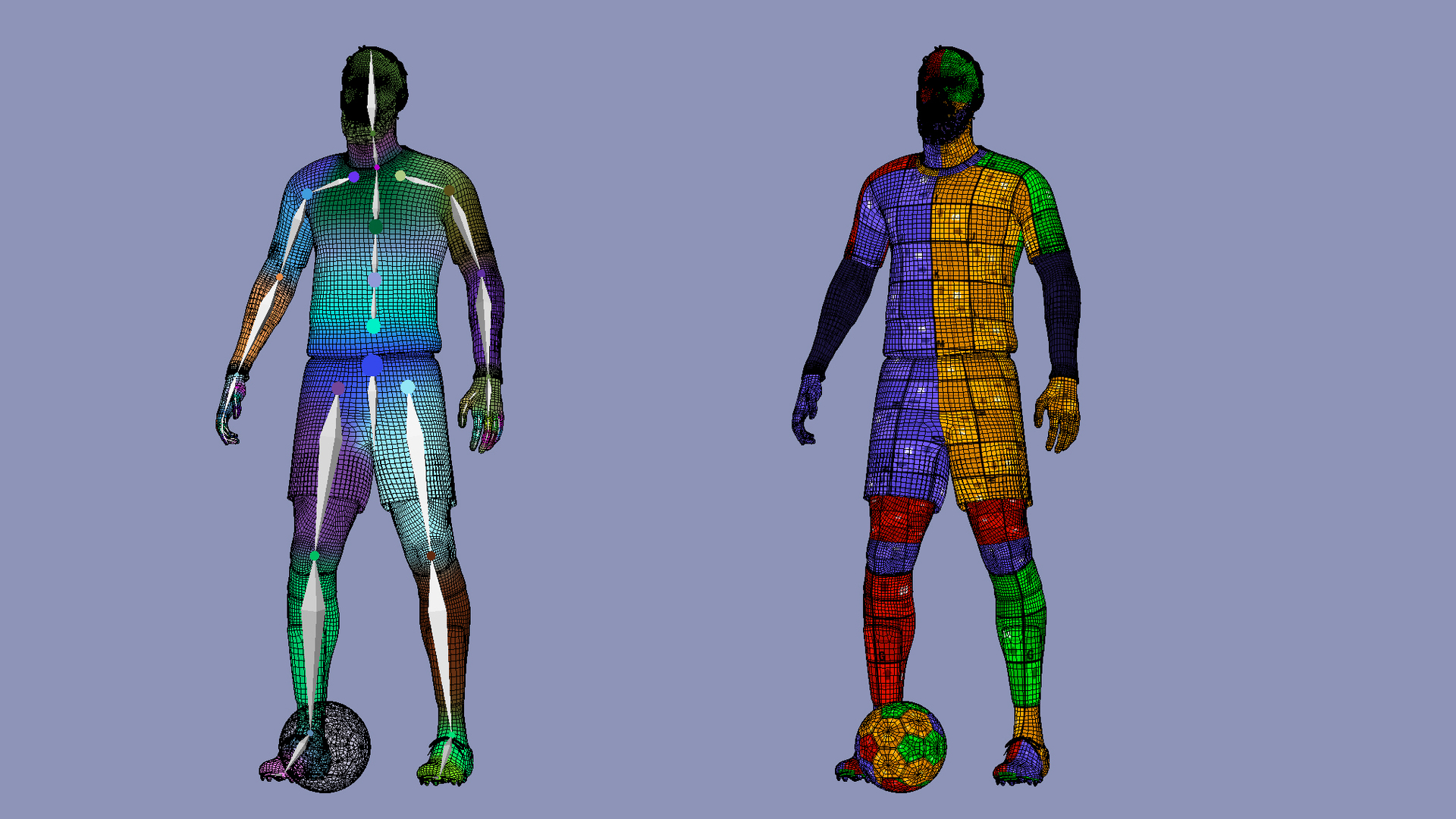 9 famous footballers 3D model - TurboSquid 1984652