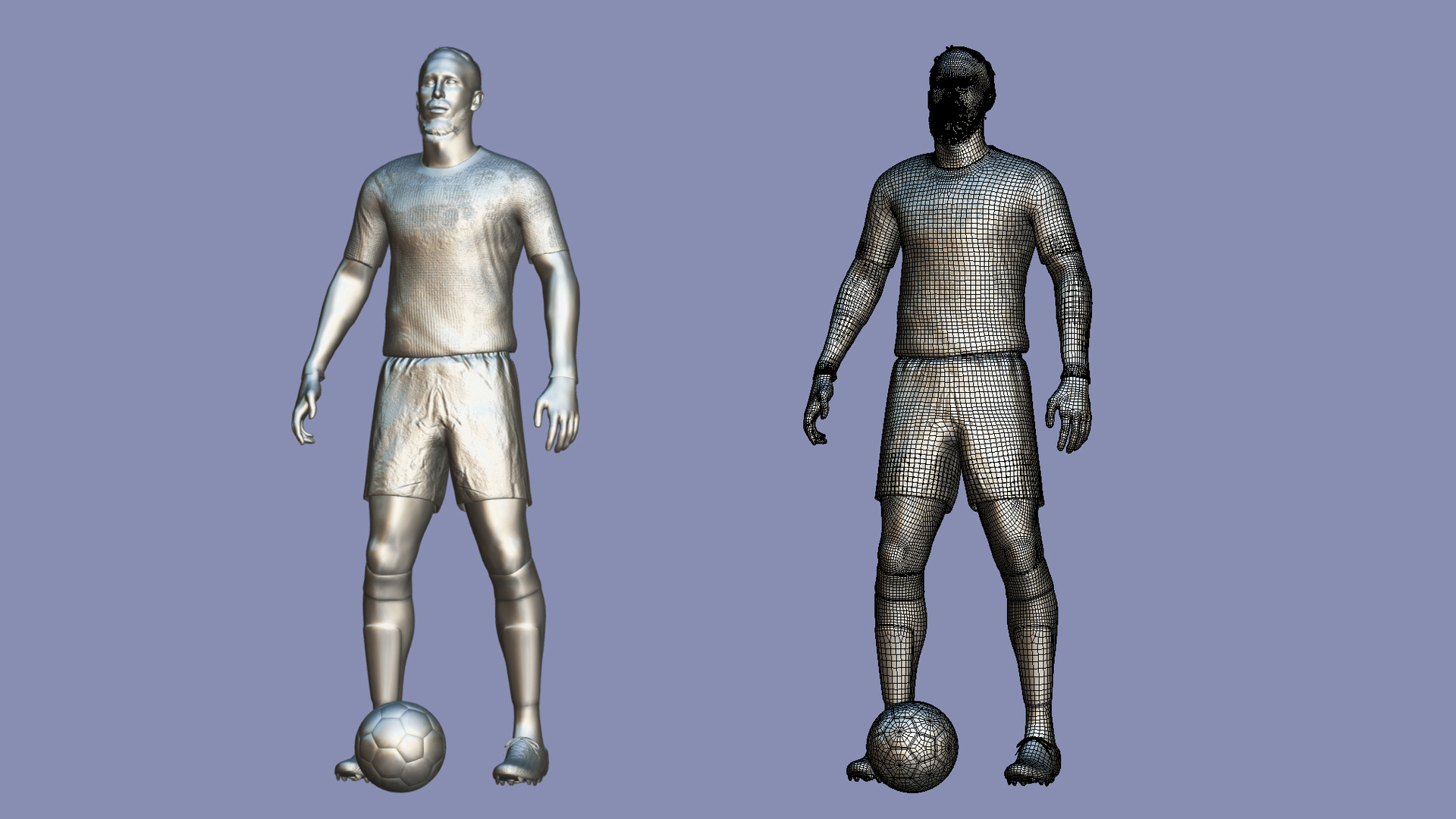 9 famous footballers 3D model - TurboSquid 1984652