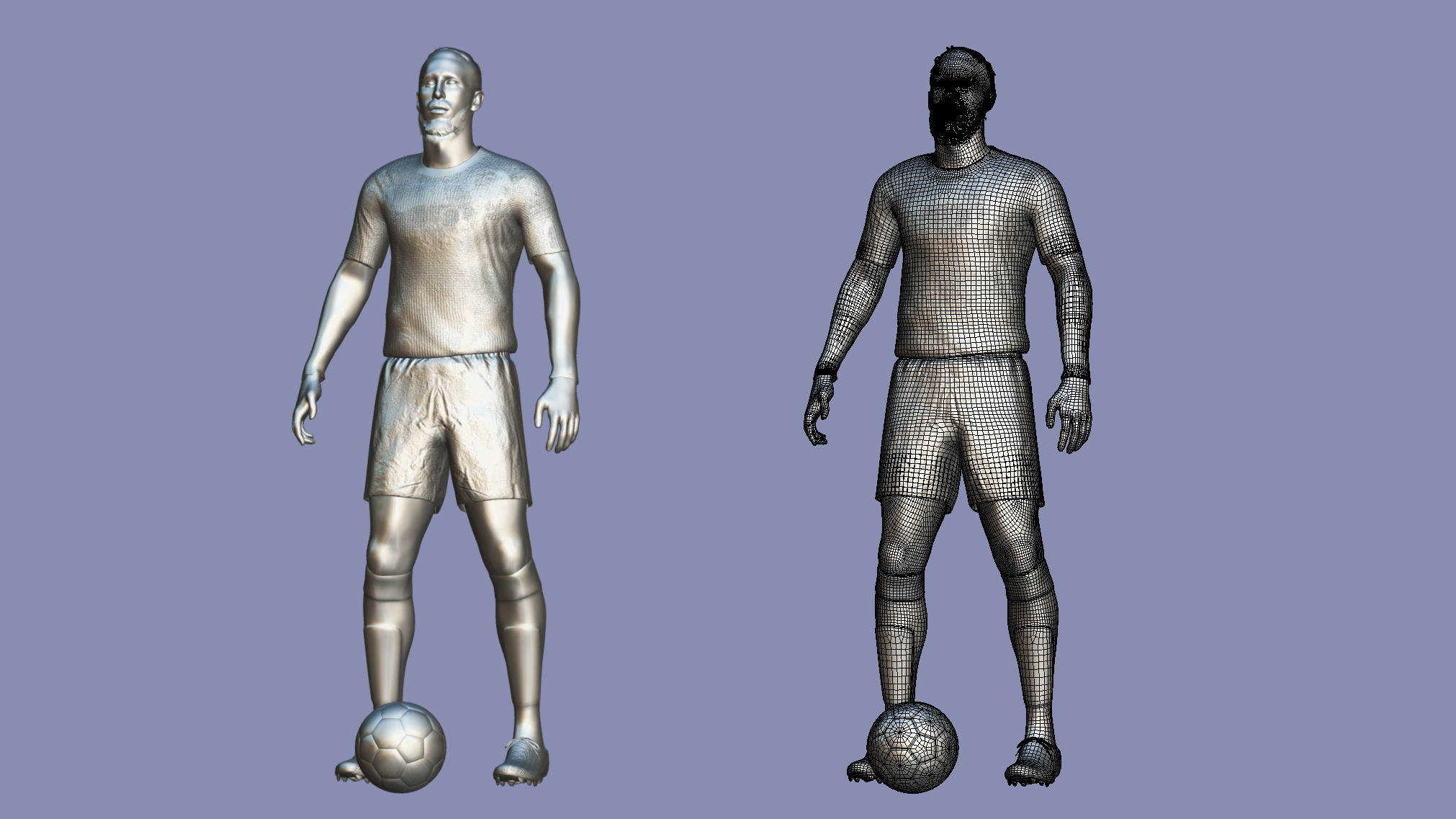 9 famous footballers 3D model - TurboSquid 1984652