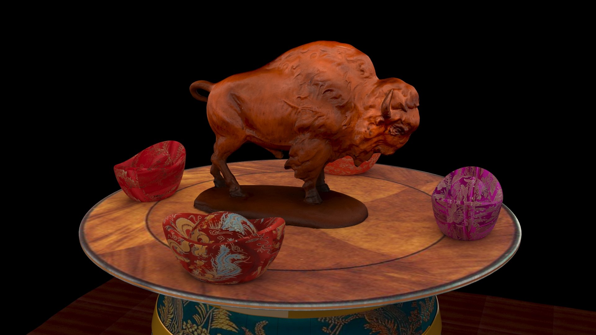 3D Model Bison Statue - TurboSquid 2260426