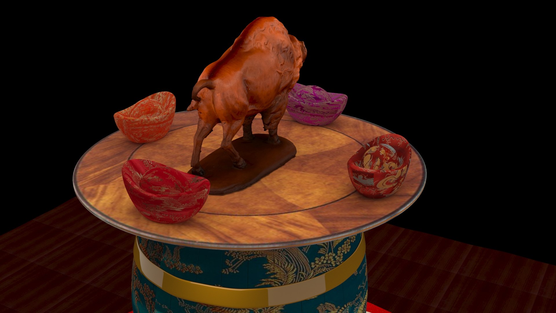 3D Model Bison Statue - TurboSquid 2260426