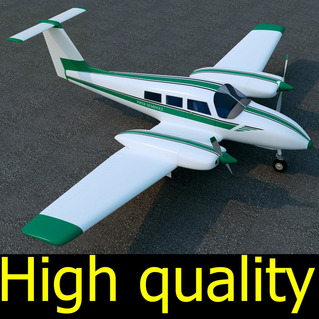 Piper Seminole 3d Model