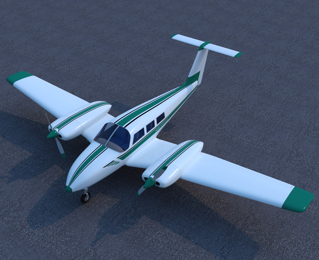 Piper Seminole 3d Model