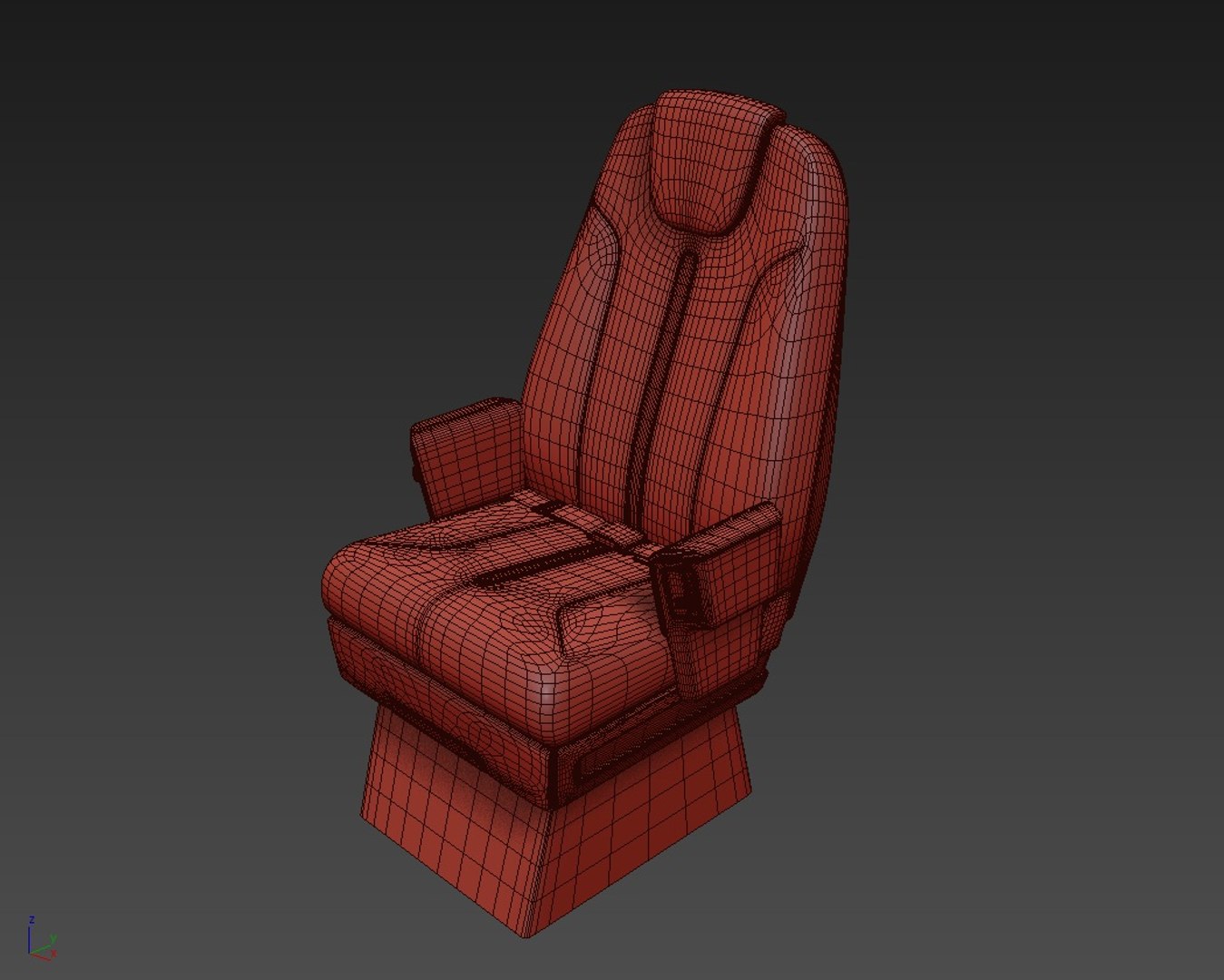 Airplane chair 3D model - TurboSquid 1478563