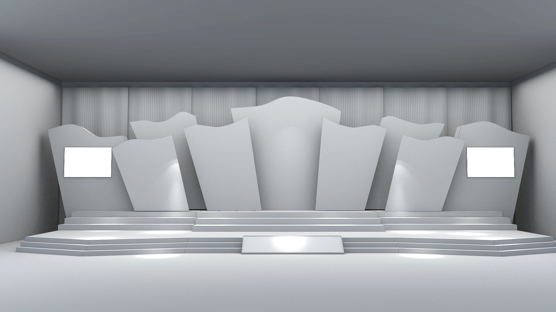 Abstract Stage Backdrop DesignV2 Model - TurboSquid 1857000