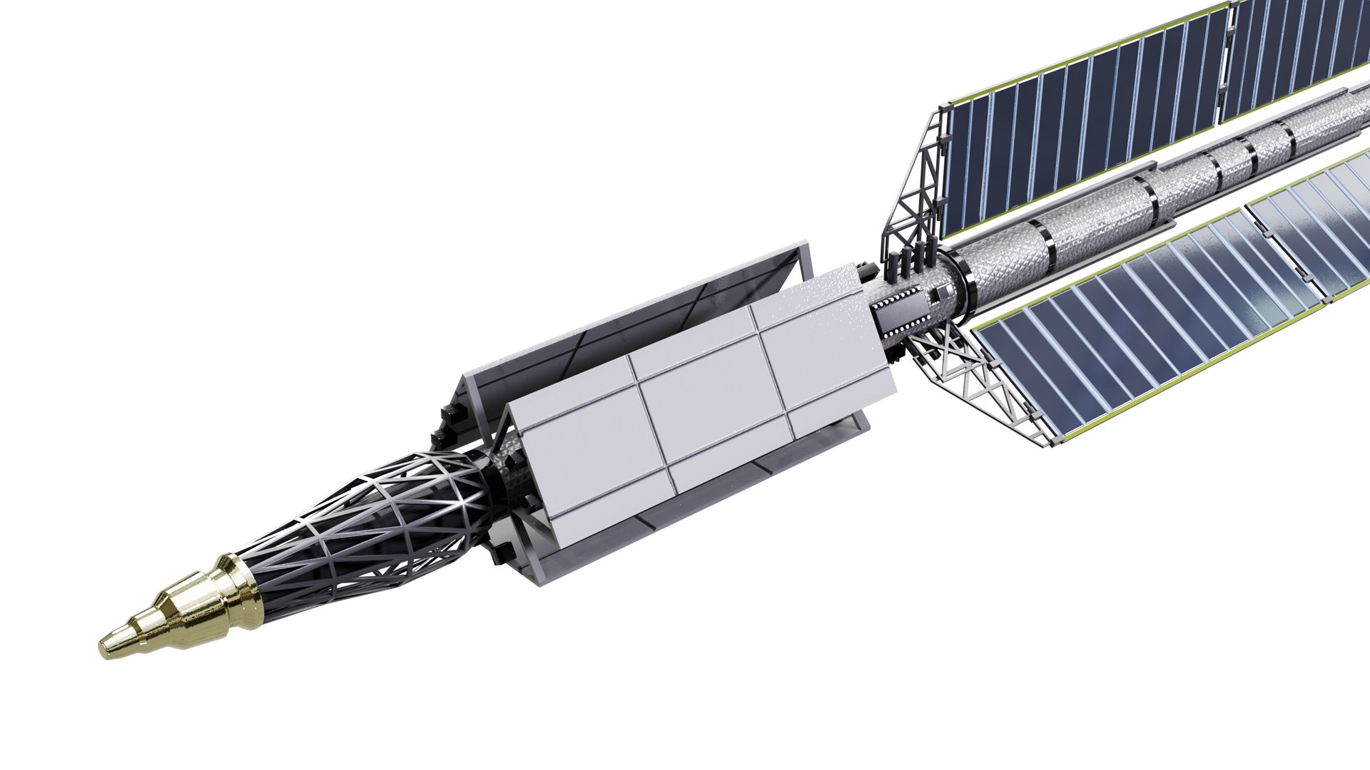 3D Zeus Nuclear Propulsion Spacecraft - TurboSquid 2046920