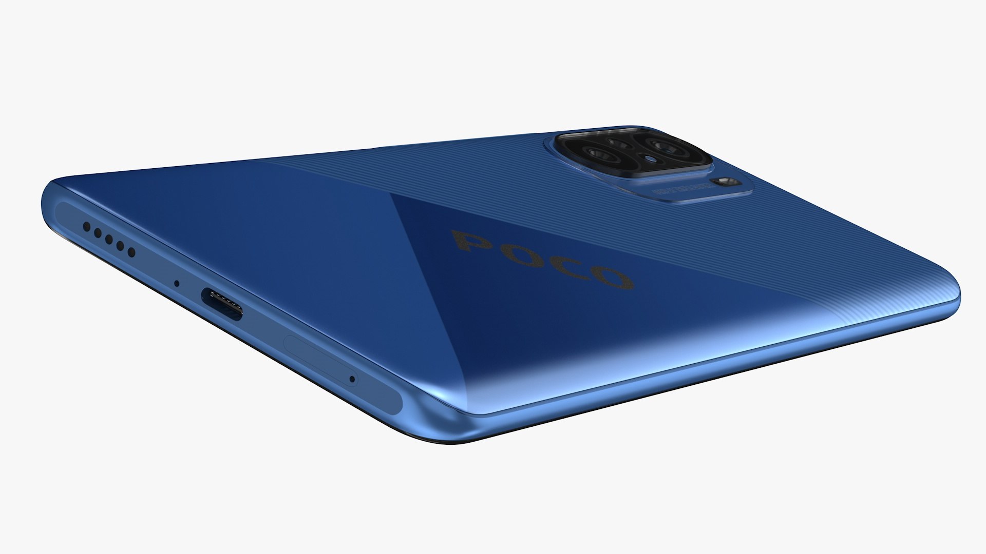 POCO F3 Blue 3D Model - TurboSquid 1719413