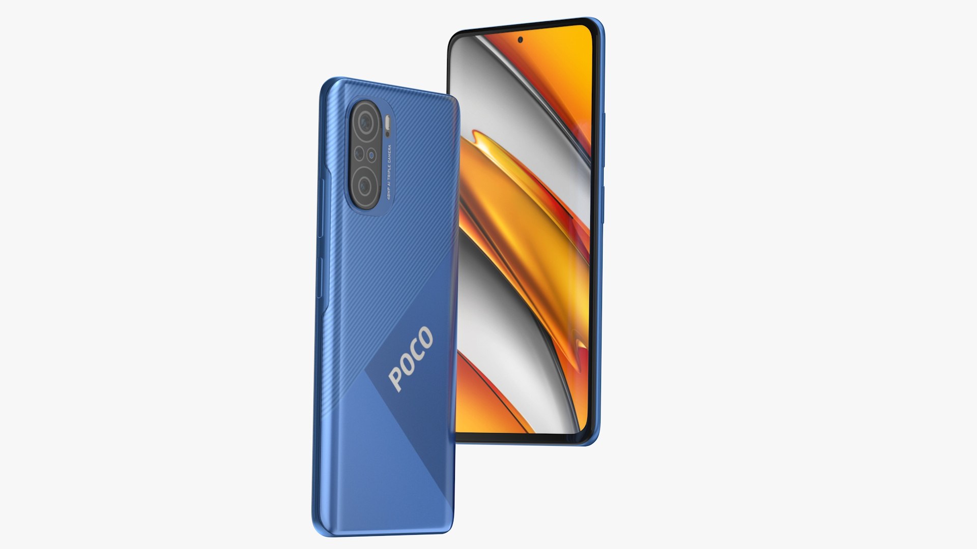 POCO F3 Blue 3D Model - TurboSquid 1719413