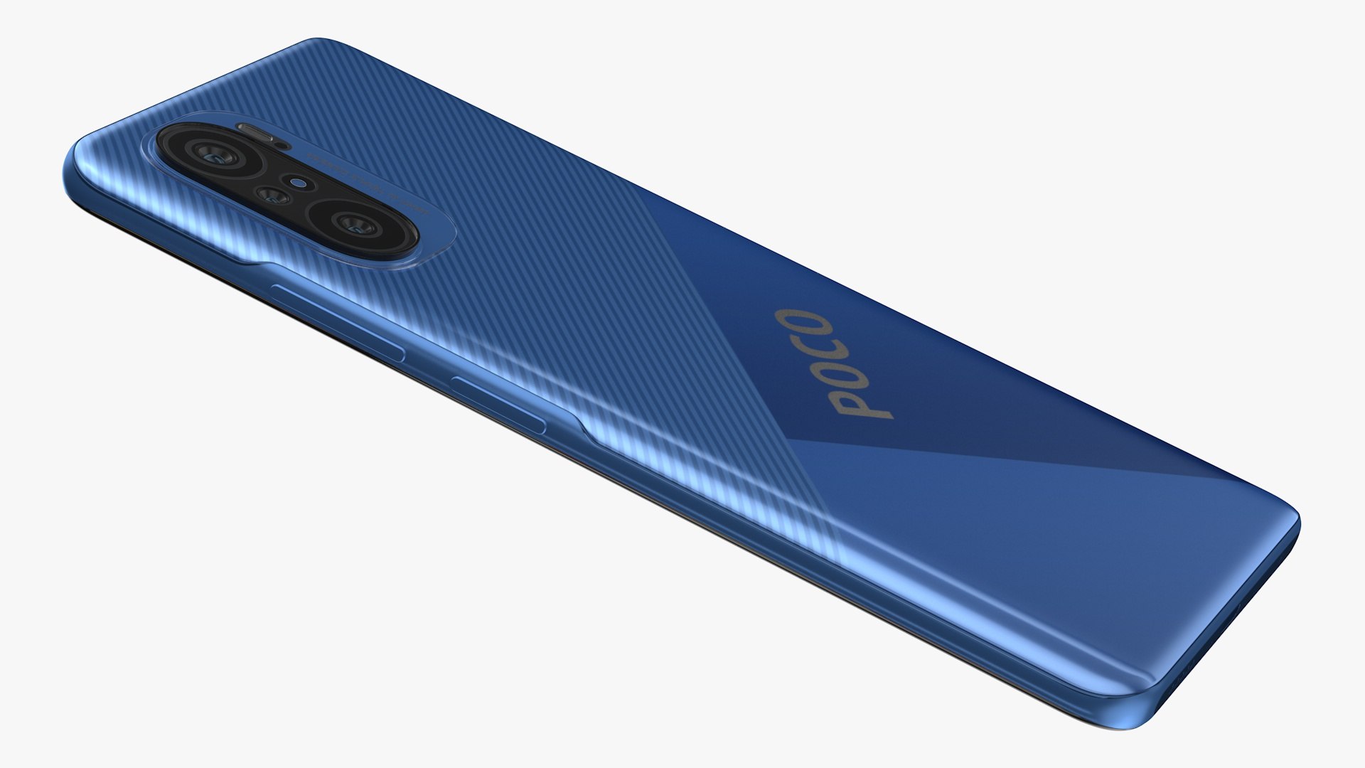 POCO F3 Blue 3D Model - TurboSquid 1719413