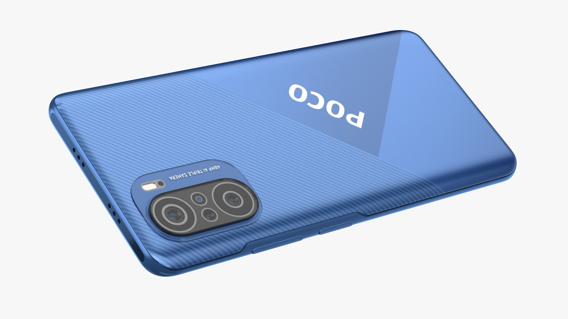 POCO F3 Blue 3D Model - TurboSquid 1719413