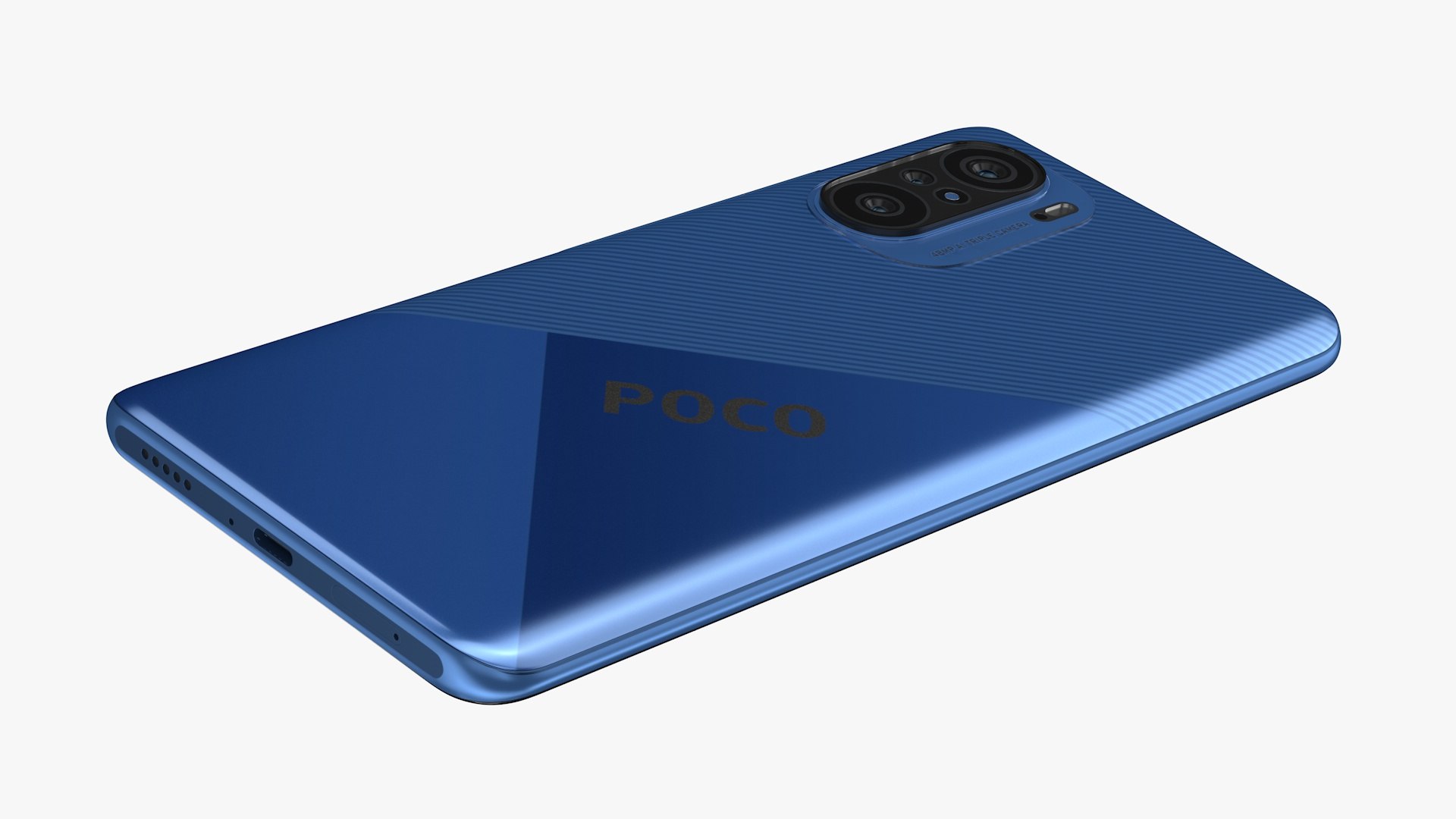 POCO F3 Blue 3D Model - TurboSquid 1719413