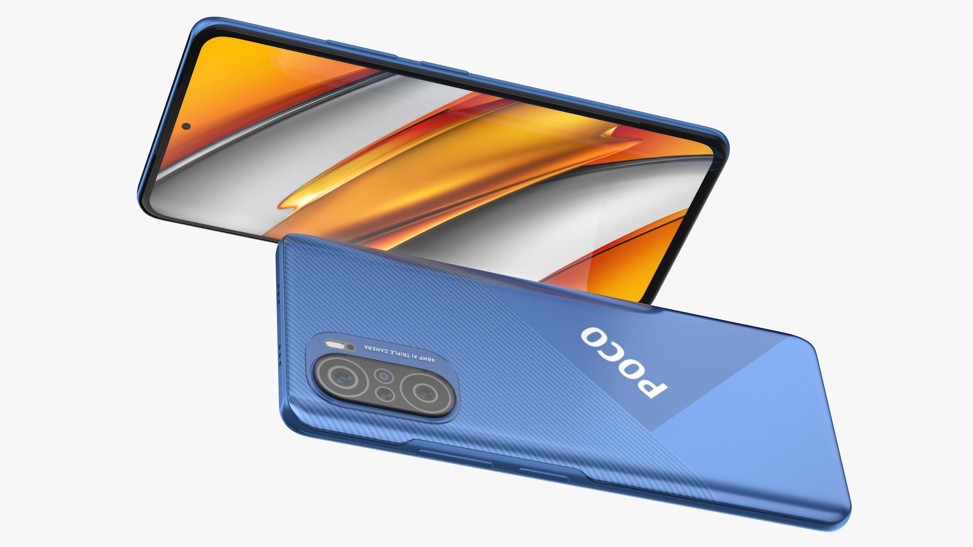 POCO F3 Blue 3D Model - TurboSquid 1719413