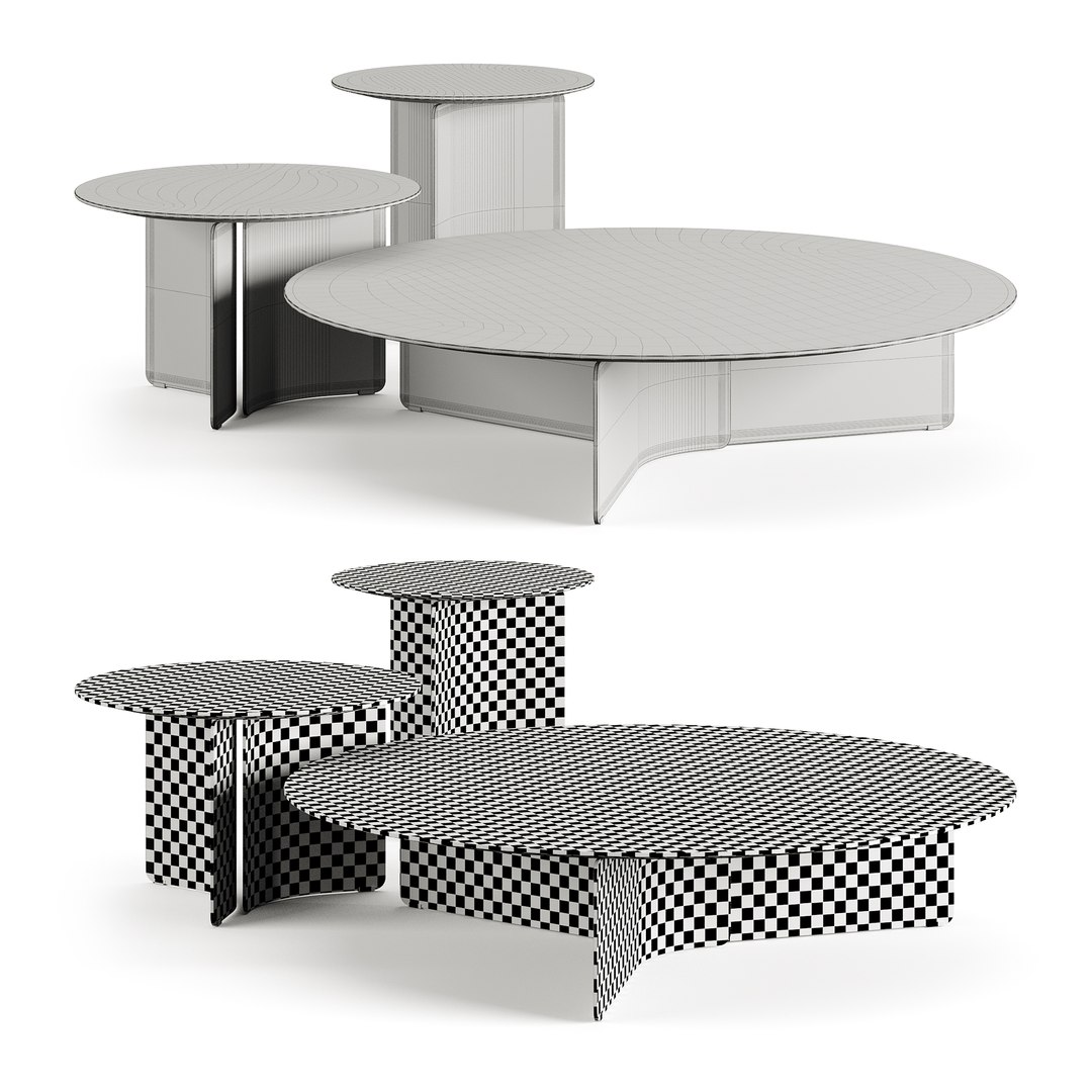 3D Model Giulio Marelli Wave 2023 Coffee Table - TurboSquid 1932441