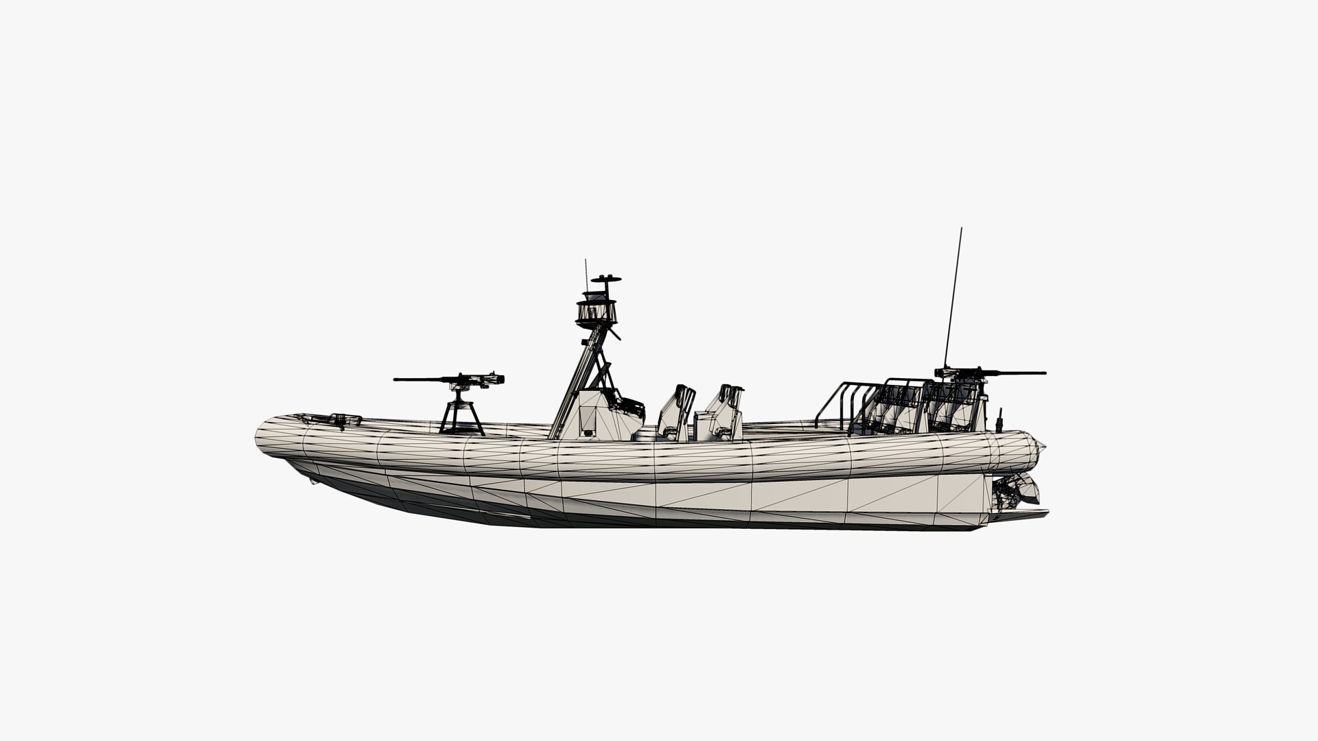 Rhib Guns 3d Fbx