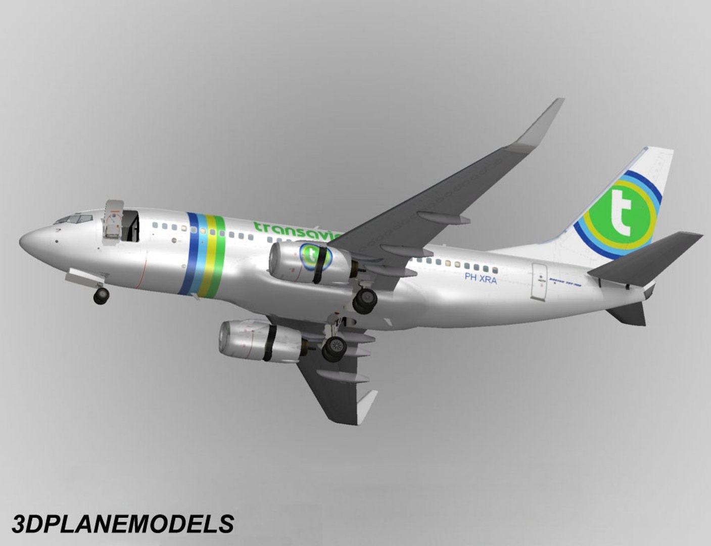 3d B737-700 Transavia 737