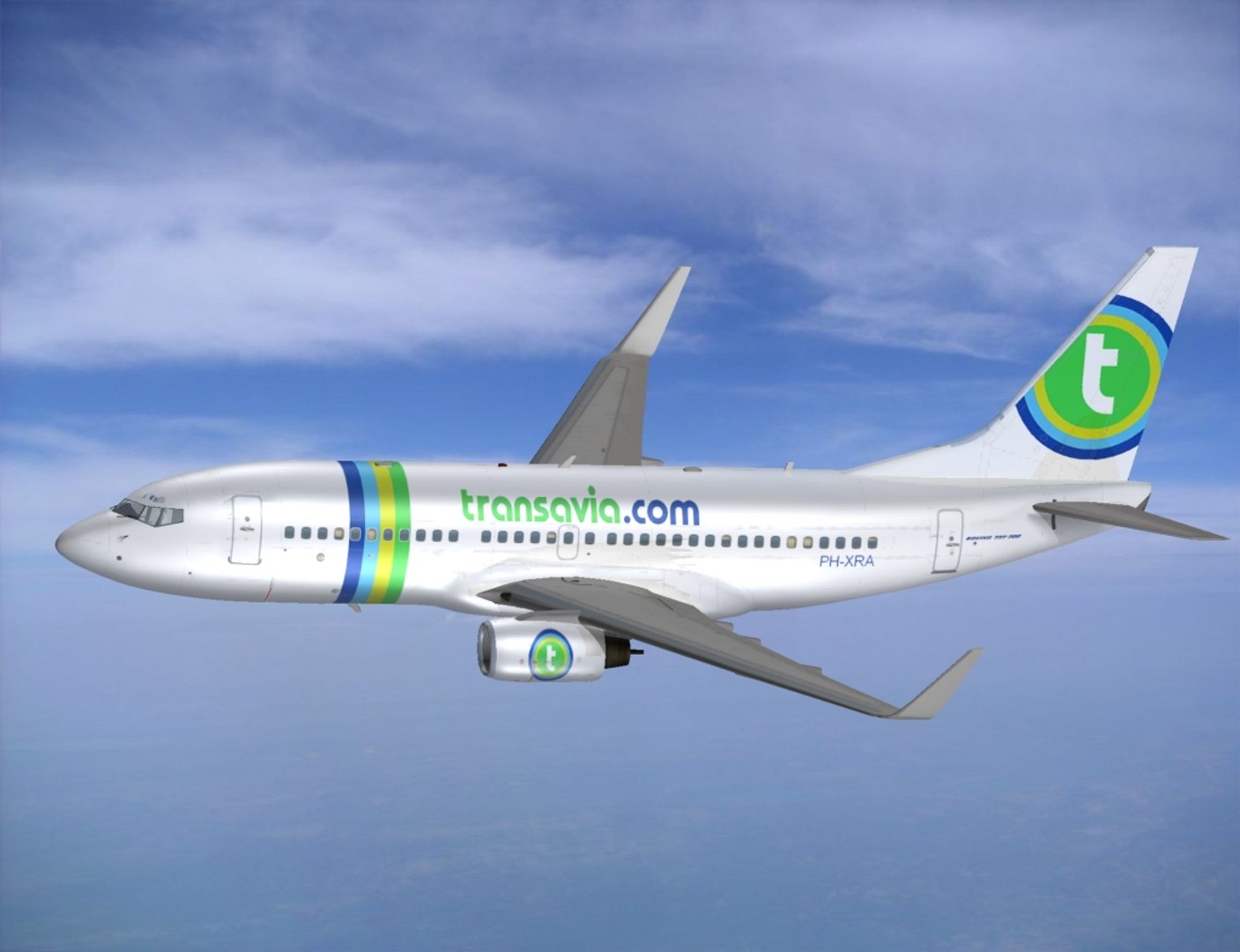 3d B737-700 Transavia 737