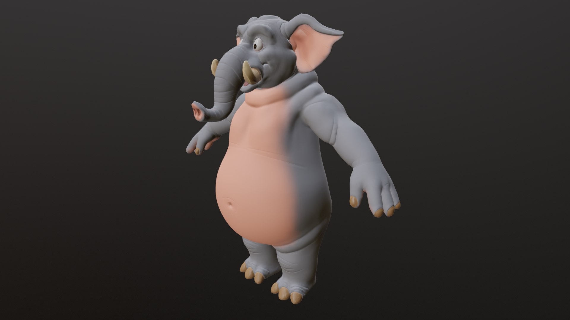 3D Elephant Cartoon - TurboSquid 2508091