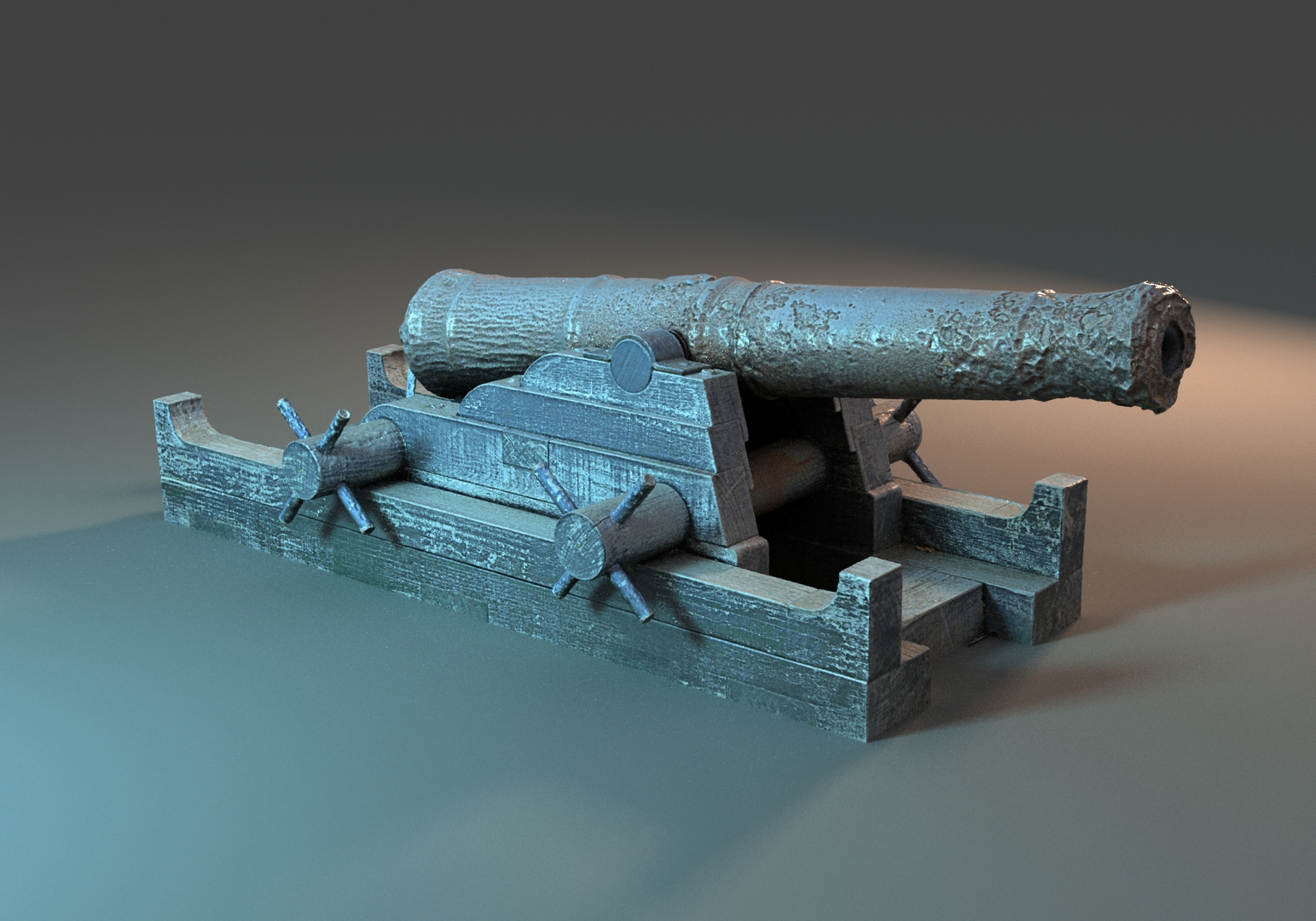 3D Realistic Cannon - TurboSquid 1876421