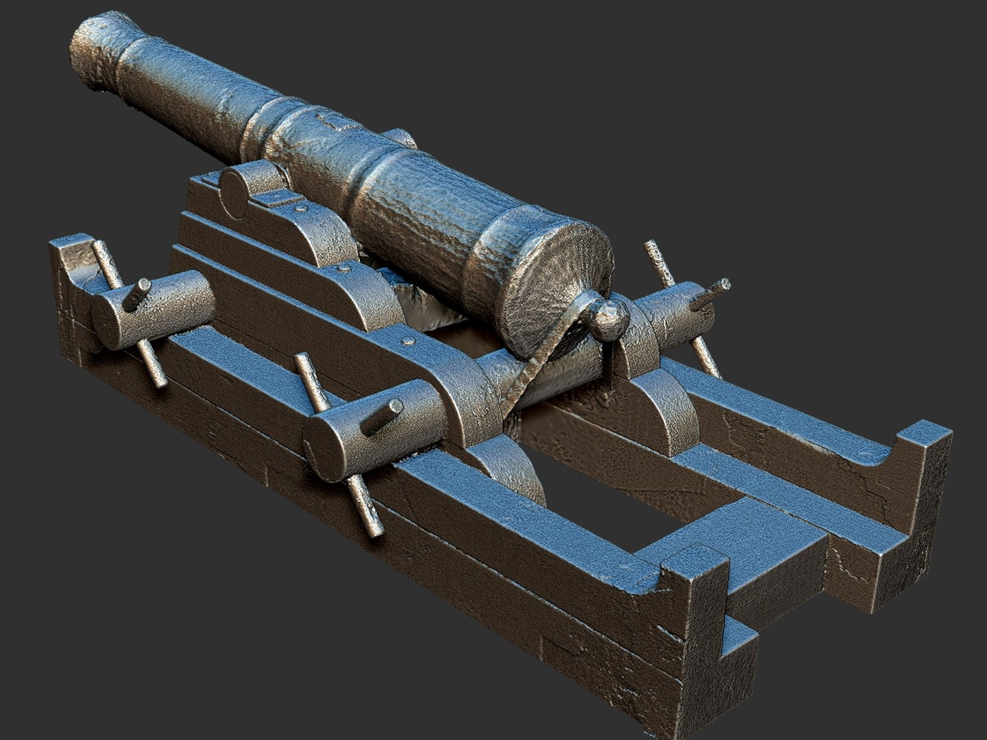 3D Realistic Cannon - TurboSquid 1876421