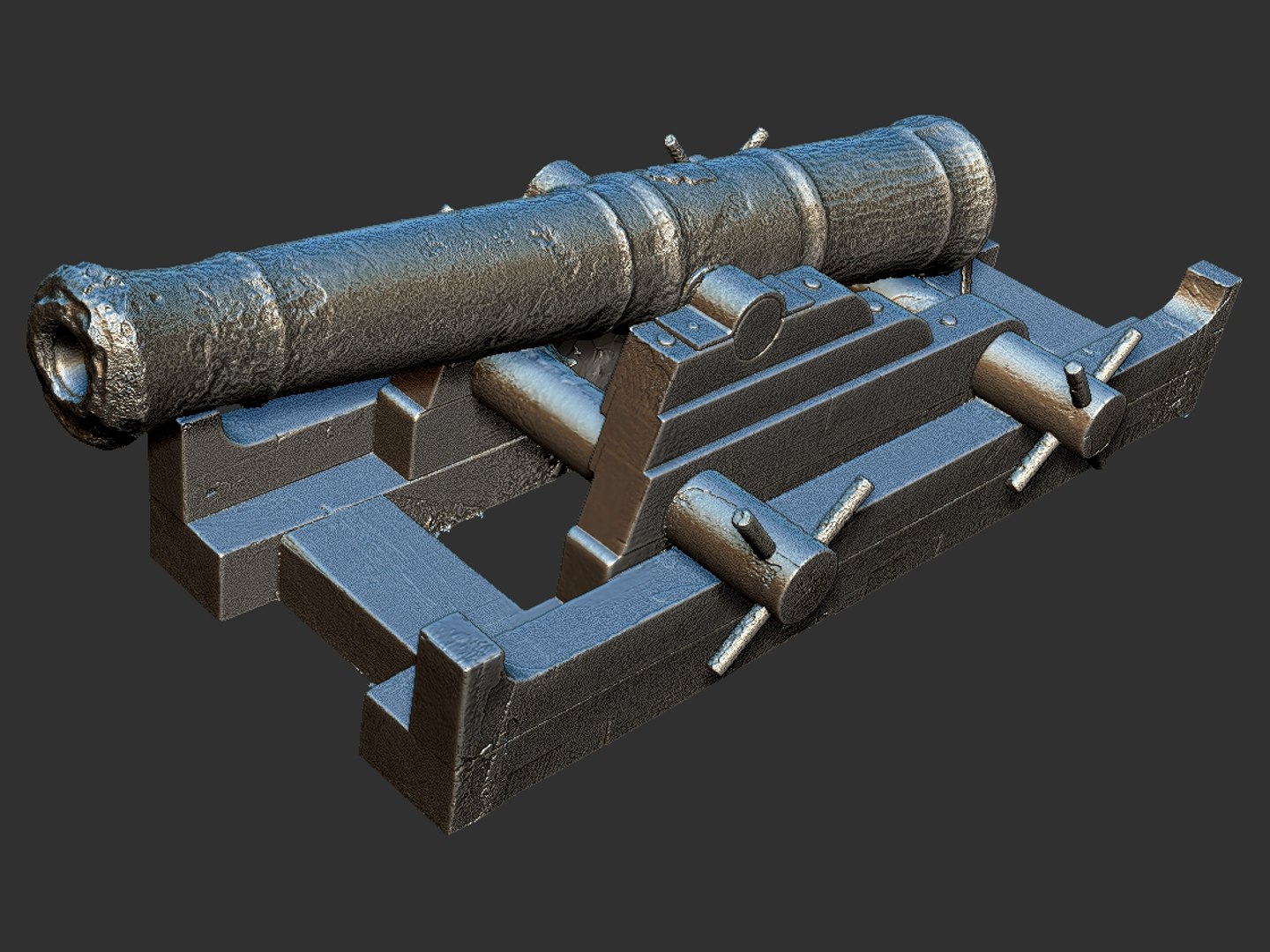 3D Realistic Cannon - TurboSquid 1876421