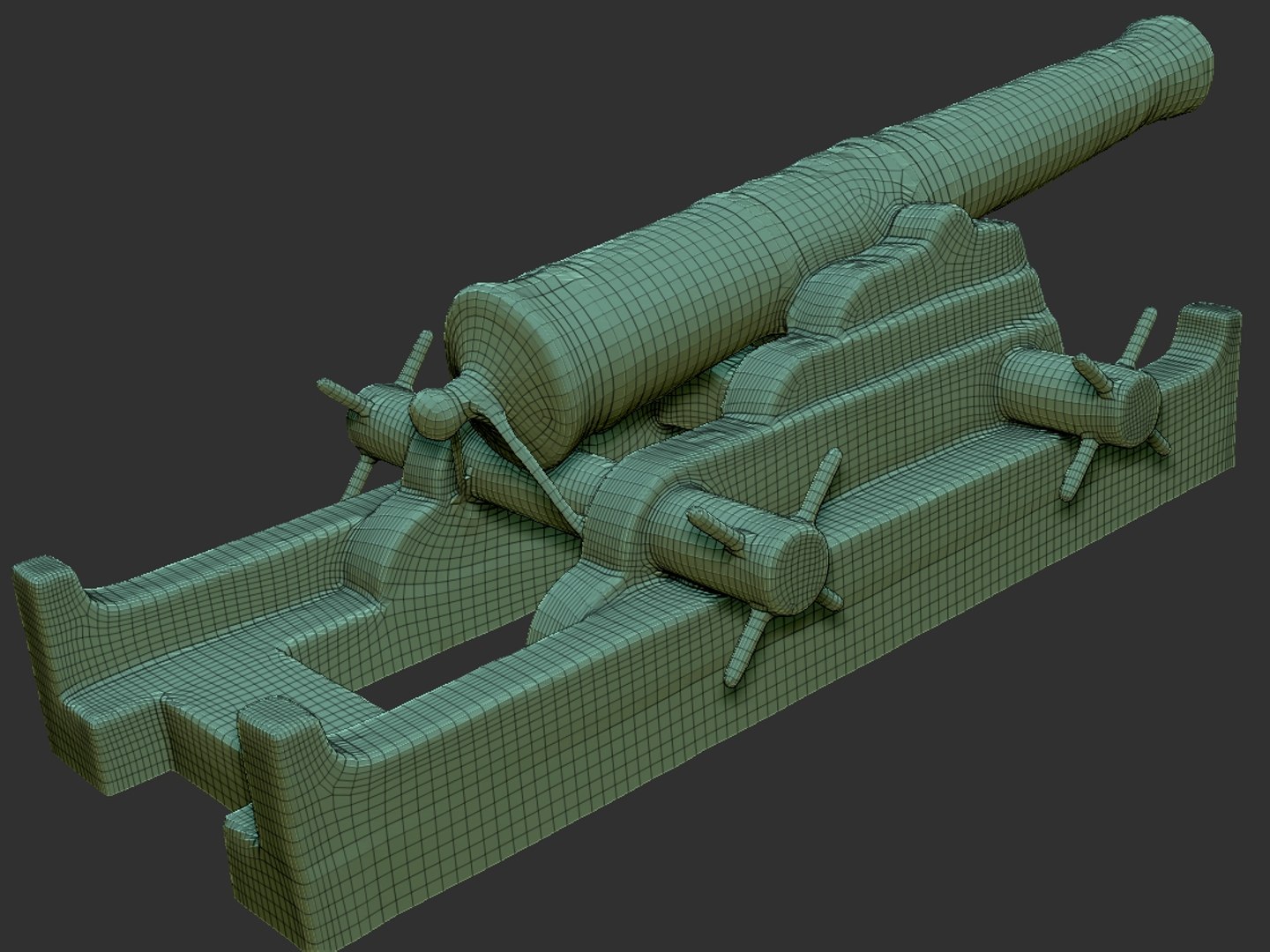 3D Realistic Cannon - TurboSquid 1876421