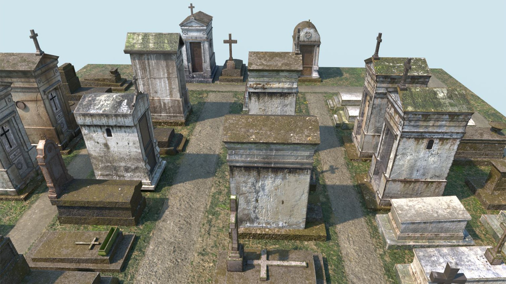 Cemetery 3D - TurboSquid 1962112