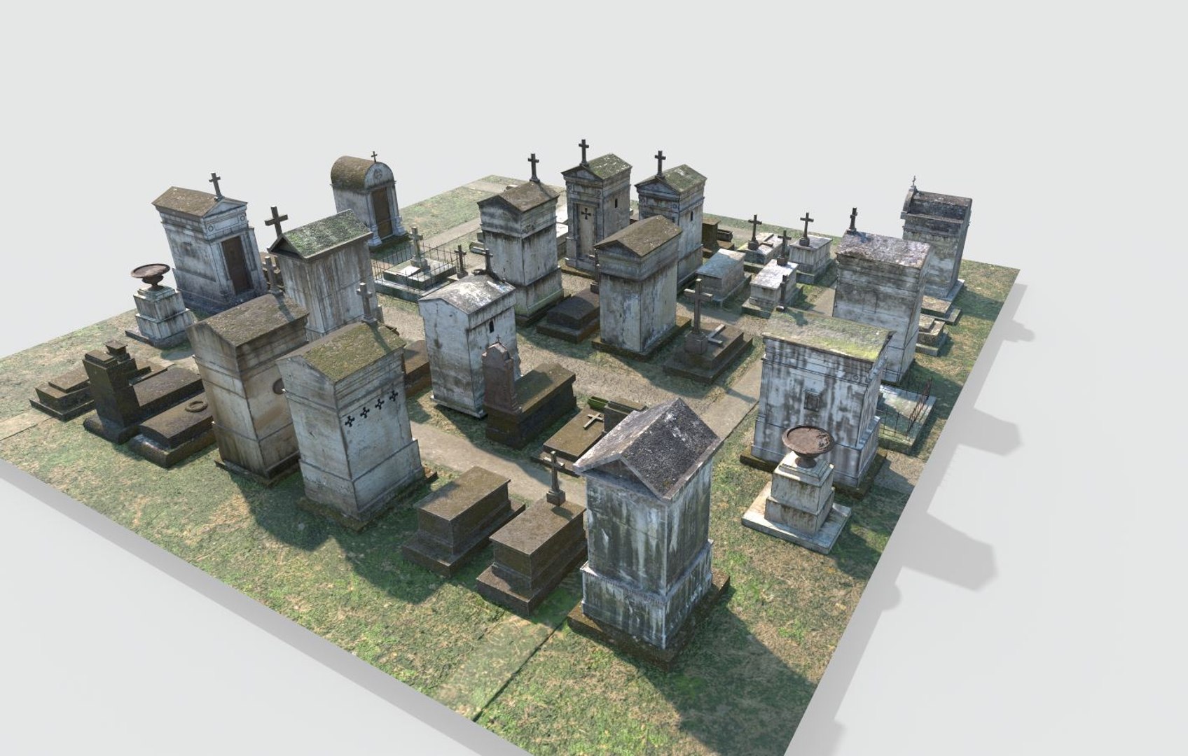 Cemetery 3D - TurboSquid 1962112