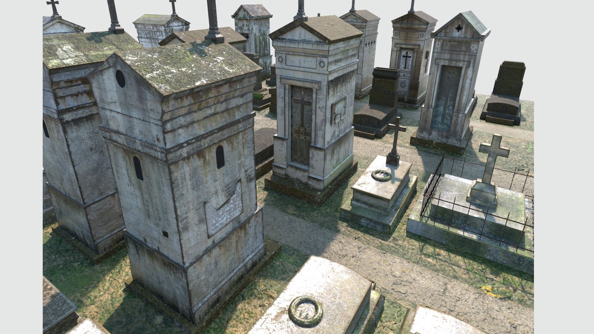 Cemetery 3D - TurboSquid 1962112