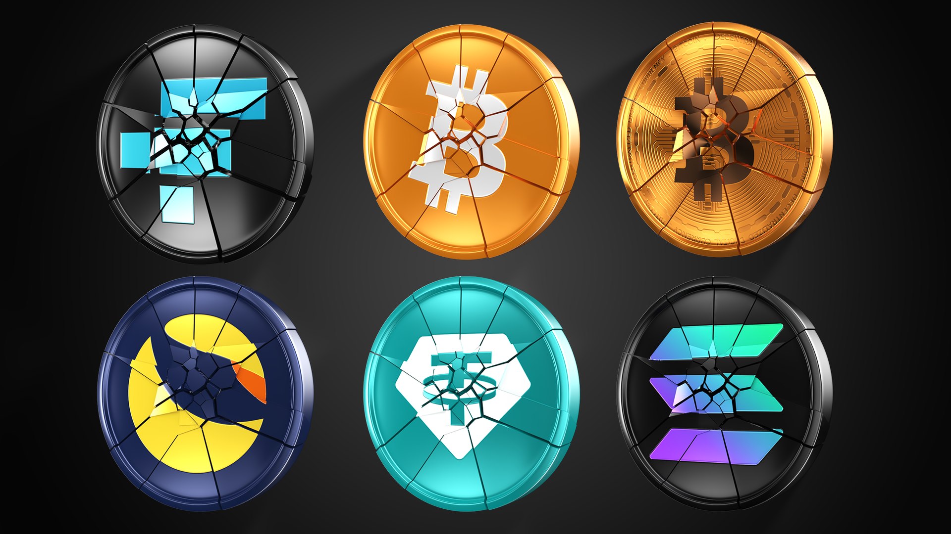 Crypto Coin Crash model - TurboSquid 1991431