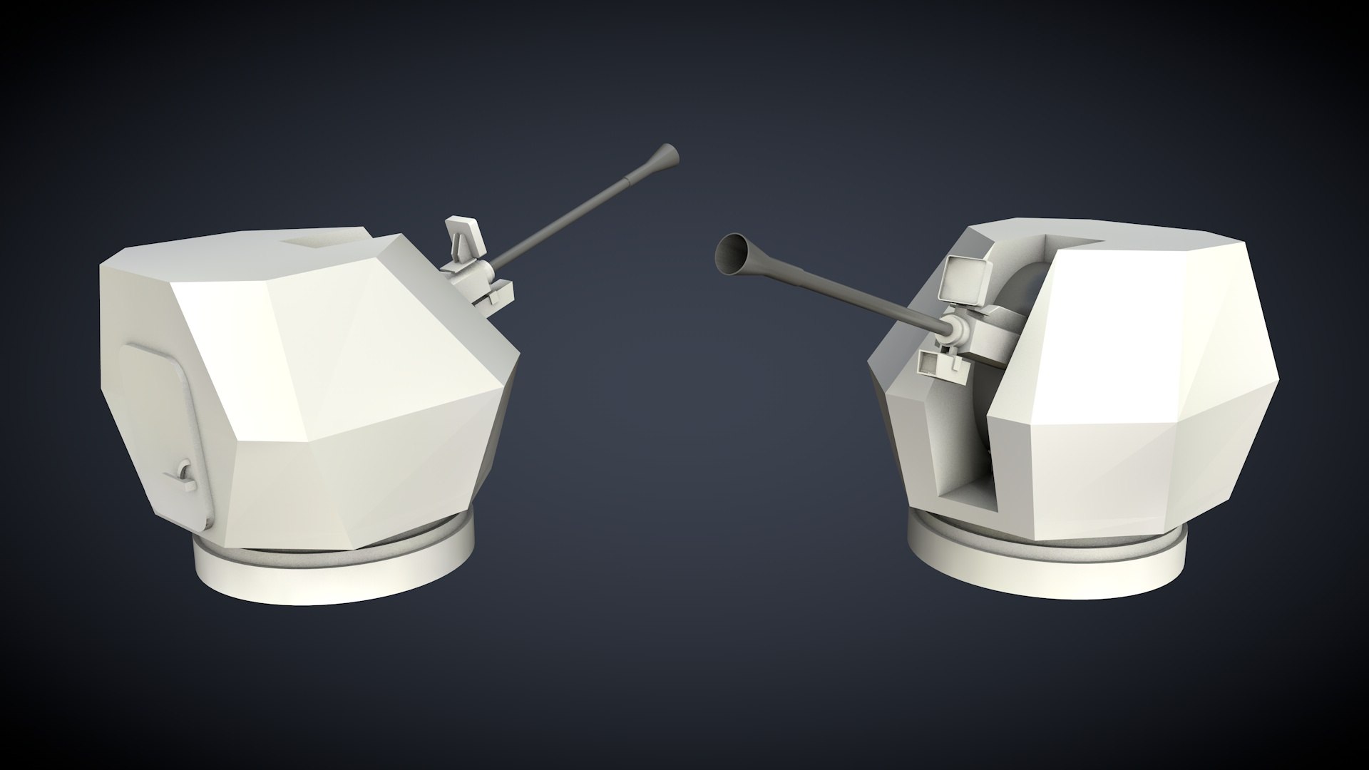 Low Poly Bofors 40mm MK4 3D model - TurboSquid 1949508