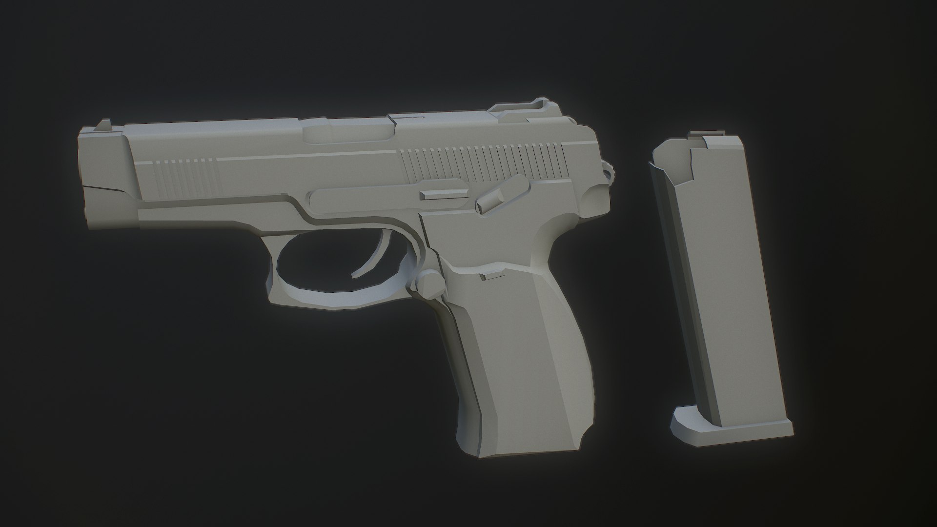 Mp-443 Grach Pistol 3d 3ds